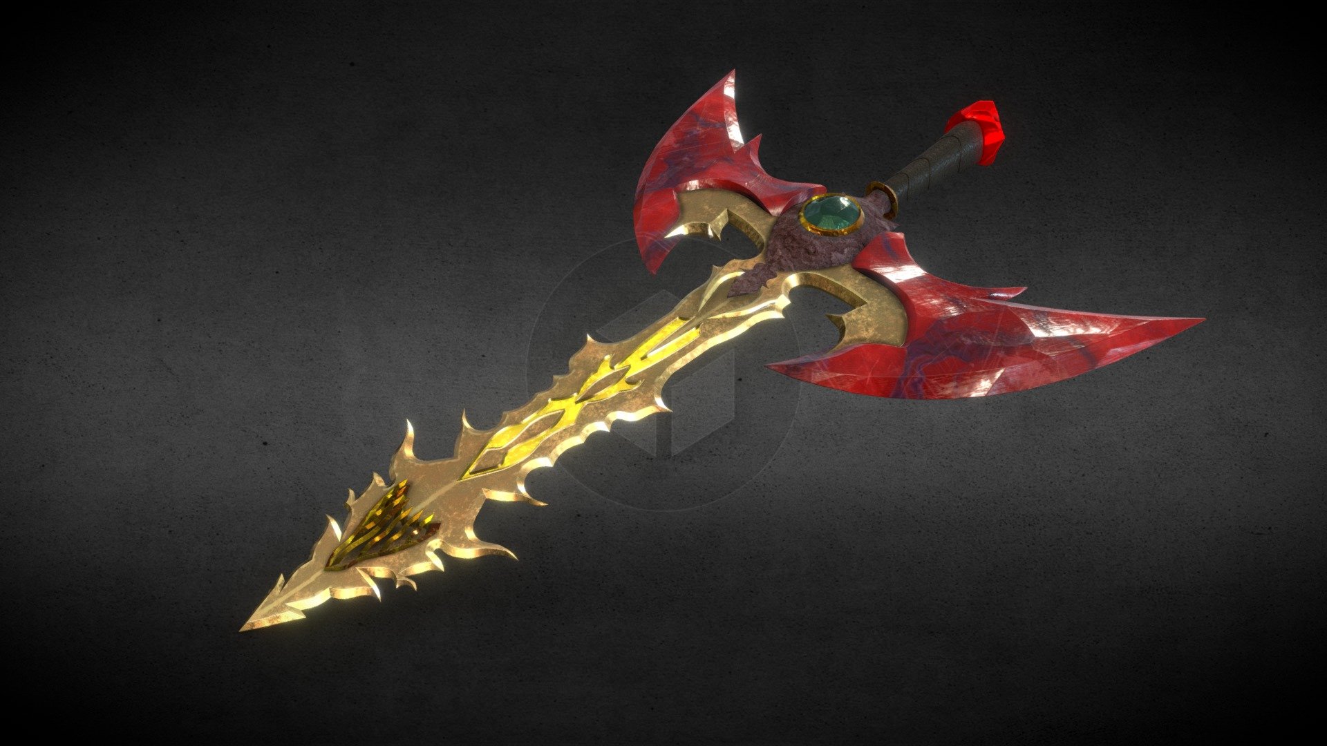 Demonic Sword - Buy Royalty Free 3D model by alixor22 [f58940c ...