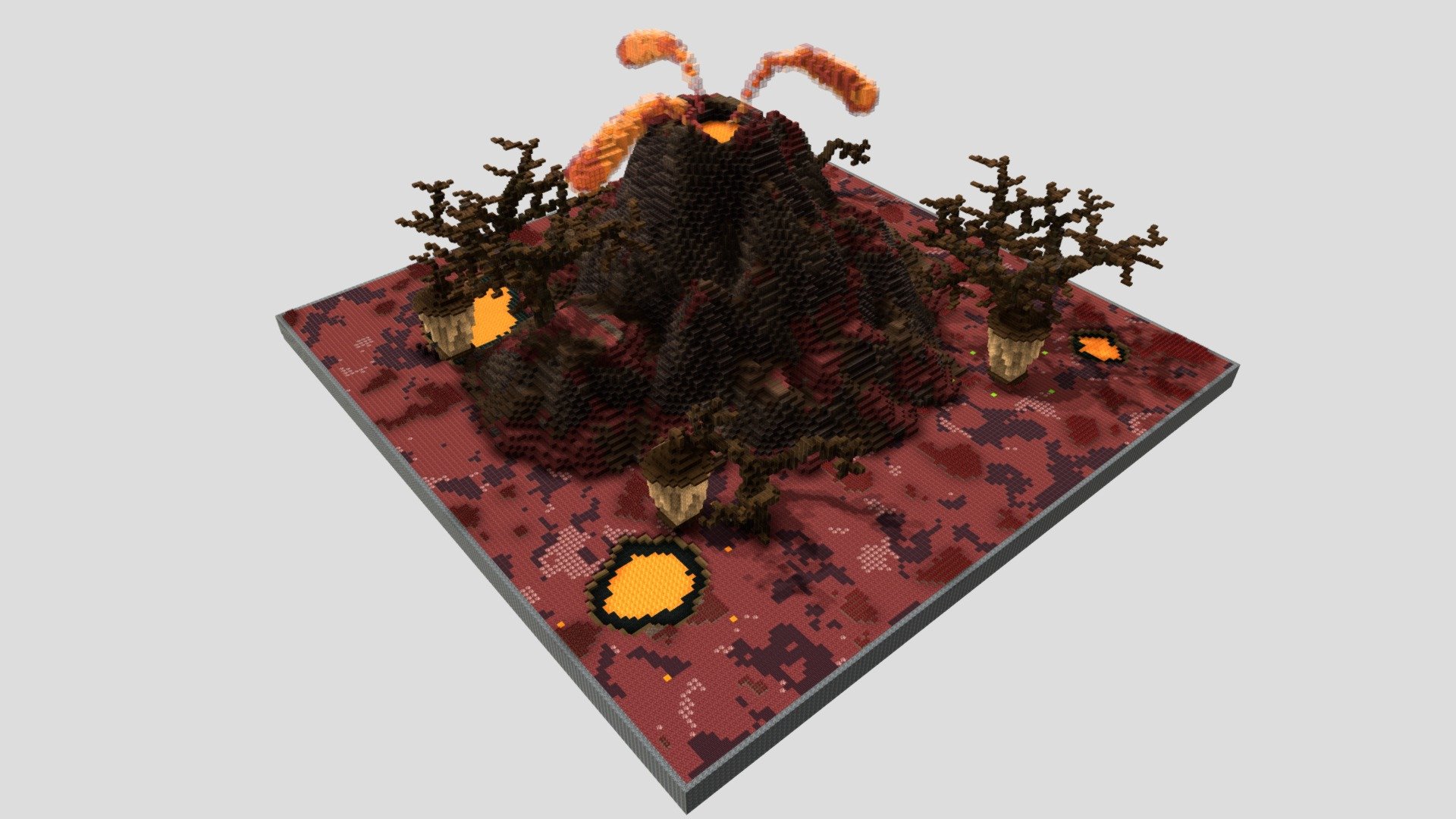 Glowstone Mountain - Download Free 3D model by KoraProjects [f58c534 ...