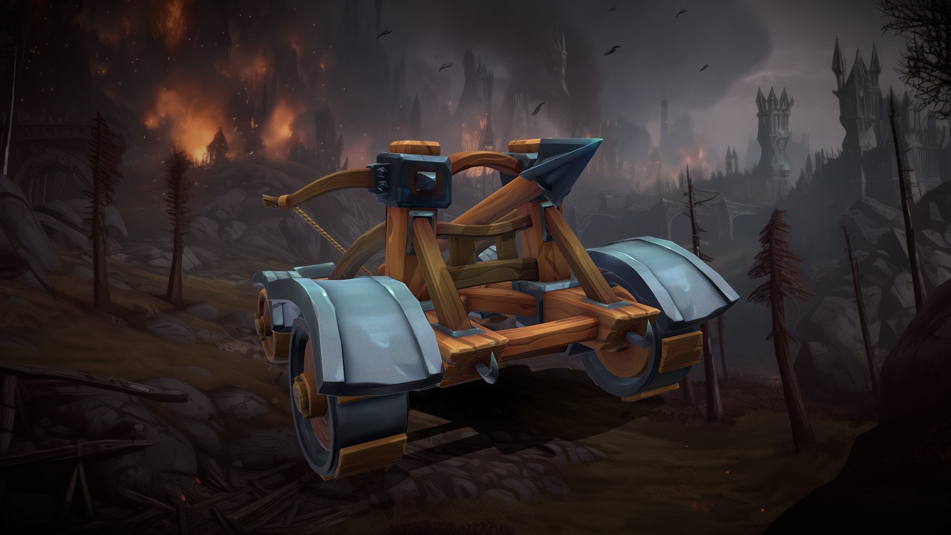 Stylized Medieval Ballista - 3D model by N-hance Studio (@Malice6731 ...