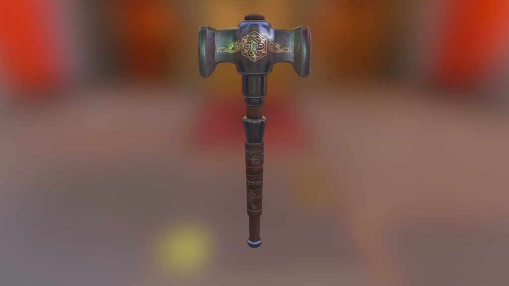 Viking Warhammer - 3D model by marcusborsum [f591c3a] - Sketchfab