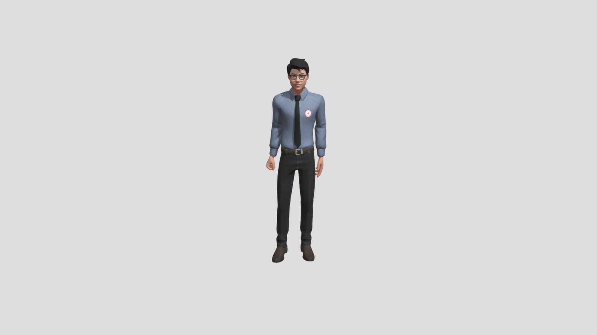 Standing W_ Briefcase Idle (1) - Download Free 3D model by Joe ...