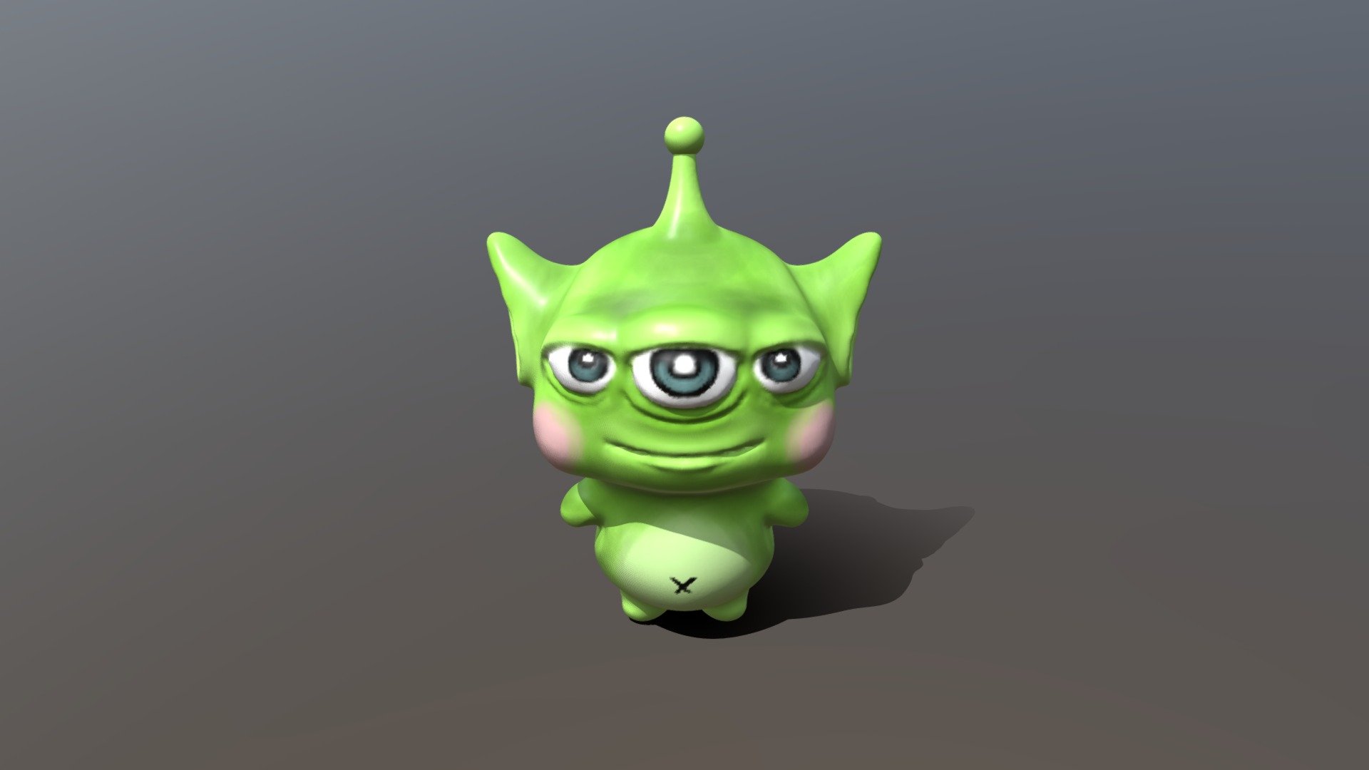 Cute Alien - 3D model by khaiartz (@thelilrey) [f5947b6] - Sketchfab