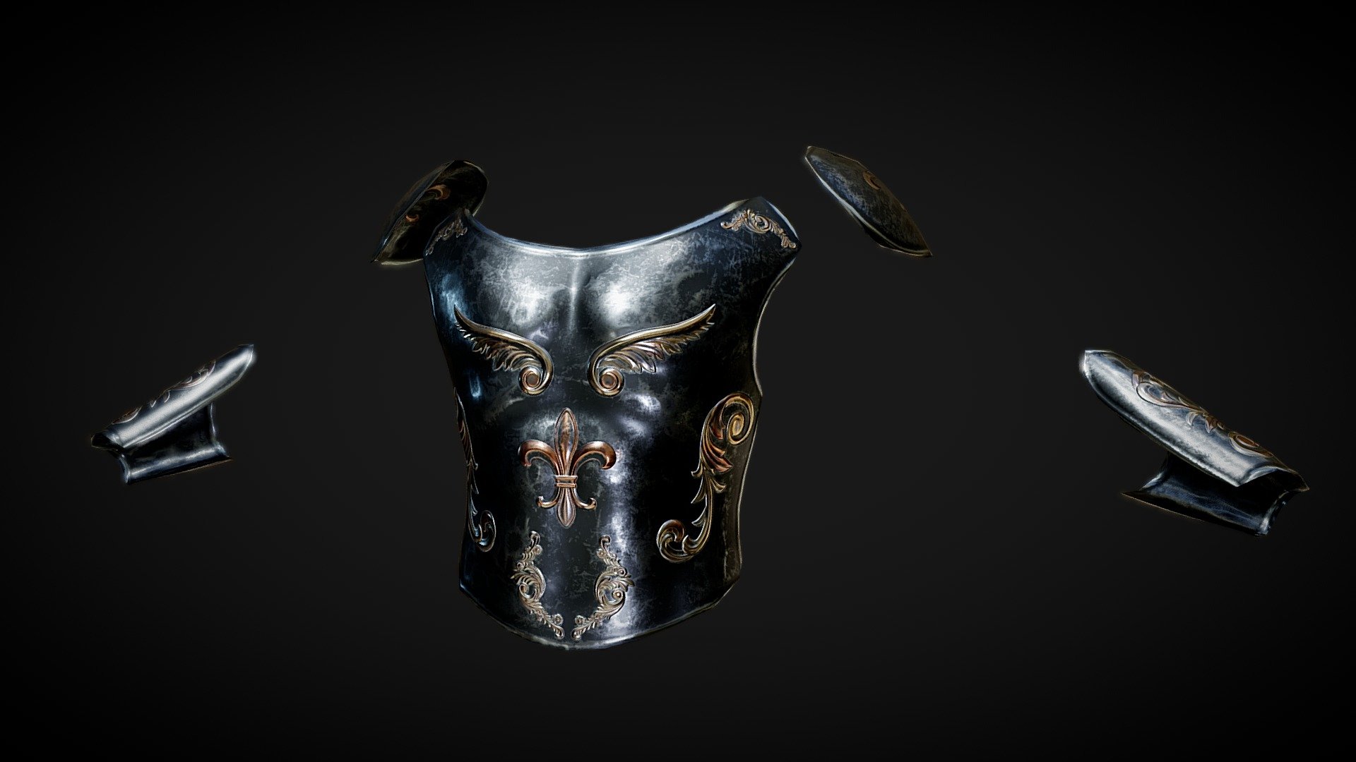 Medieval Armor - 3D model by Camila Salinas (@Camilasalinasarq ...