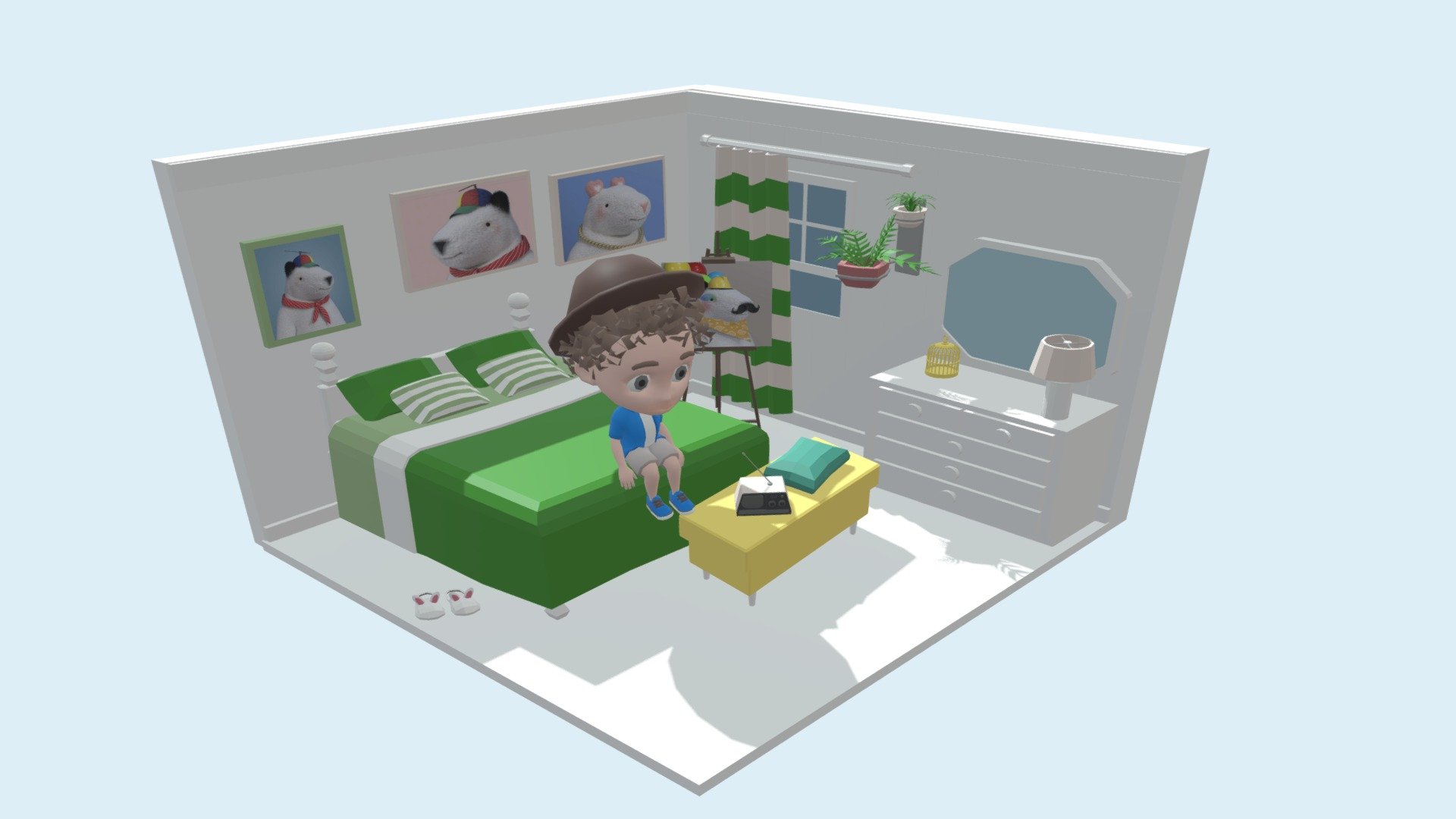 Room 02 - 3D model by atsrito [f59638c] - Sketchfab