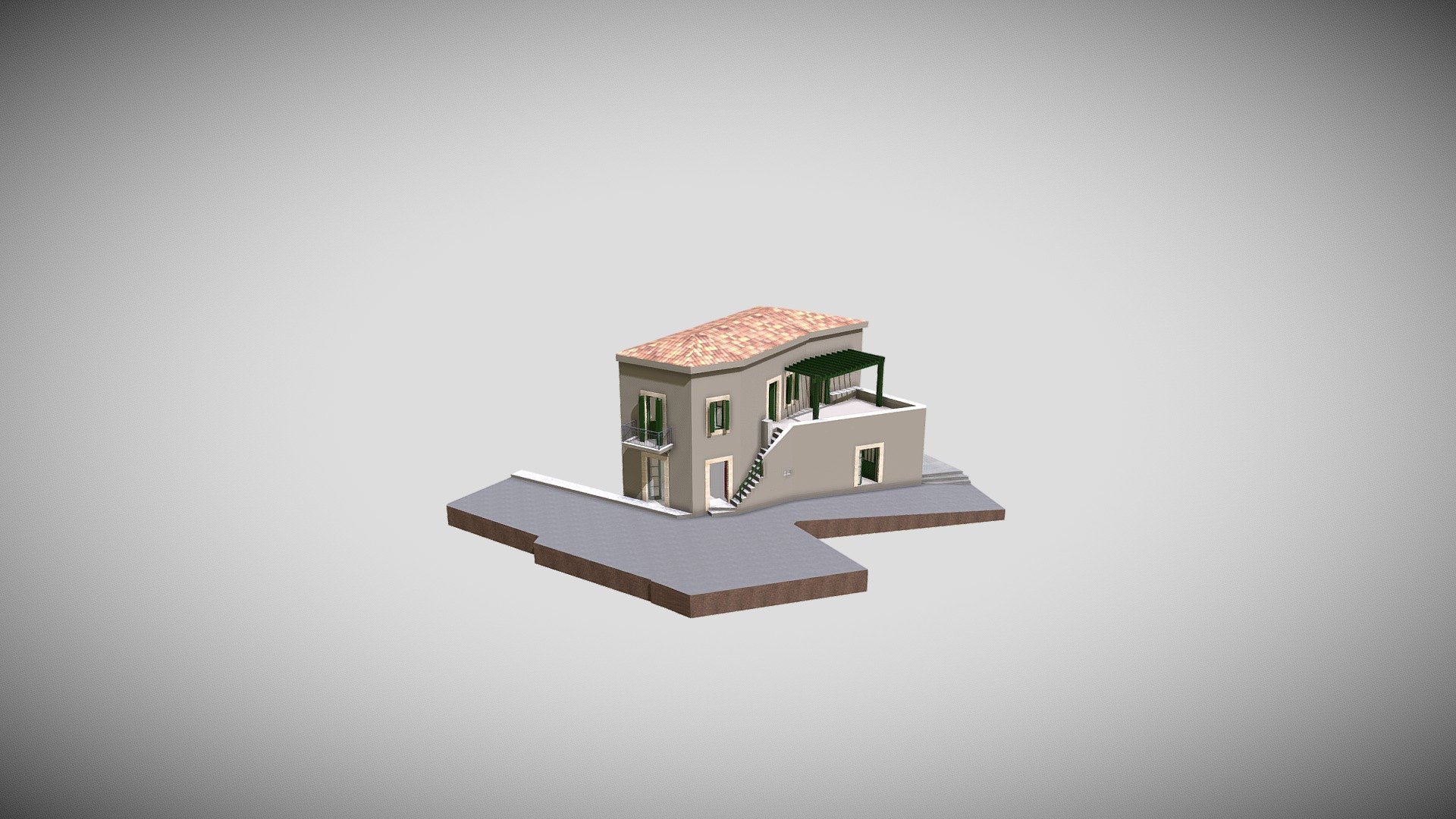 Representation of an existing building... - 3D model by Thanos K ...