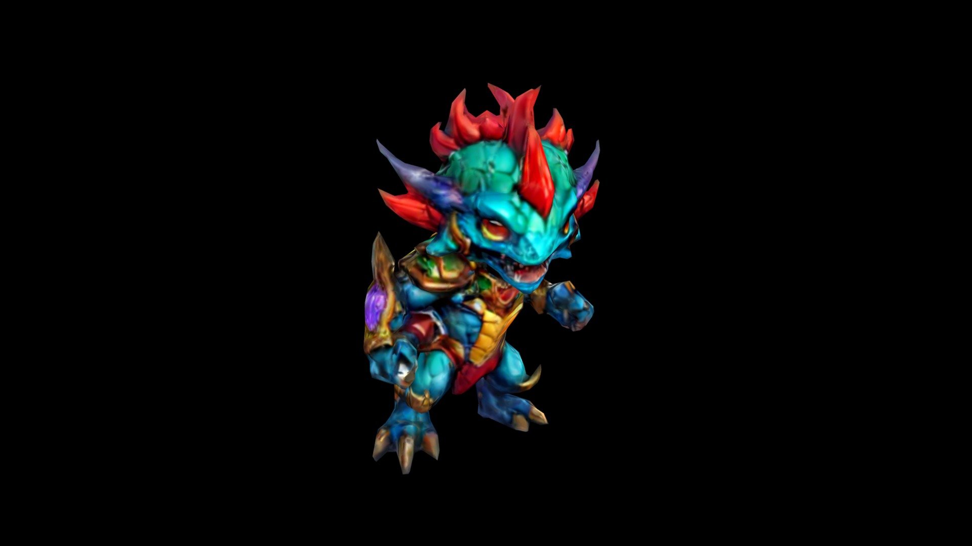 "Dragon-Lizard Hybrid Ready for Battle" - Download Free 3D model by ...