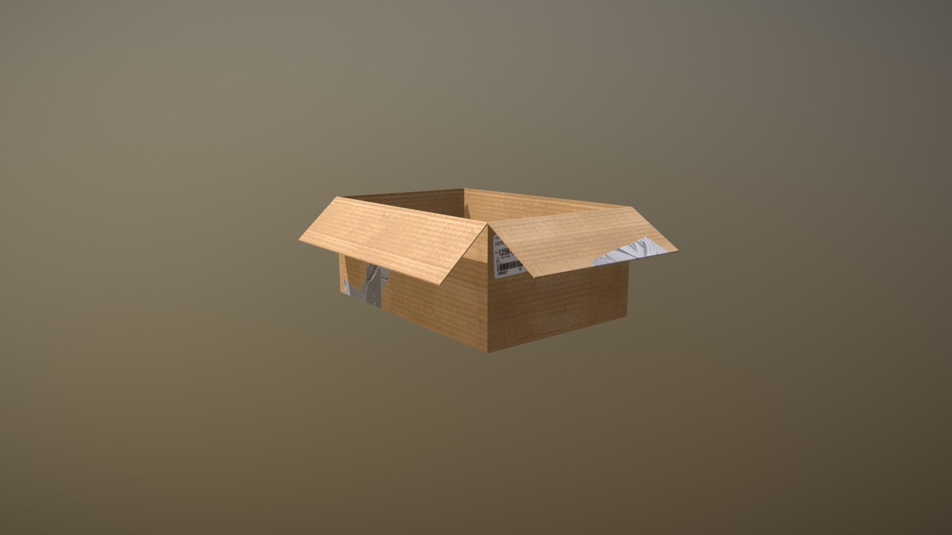 FREE Cardboard Box PBR Low-poly - 3D model by Naser (@naser.ali ...