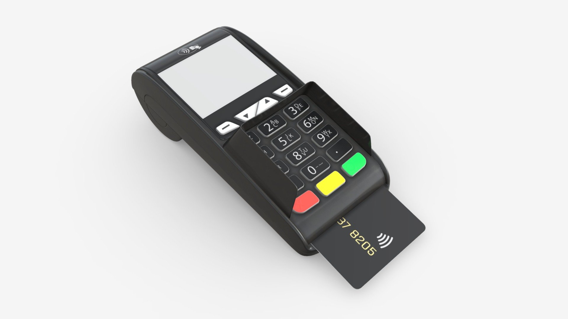 Universal Credit Card POS Terminal 01 - Buy Royalty Free 3D model by ...