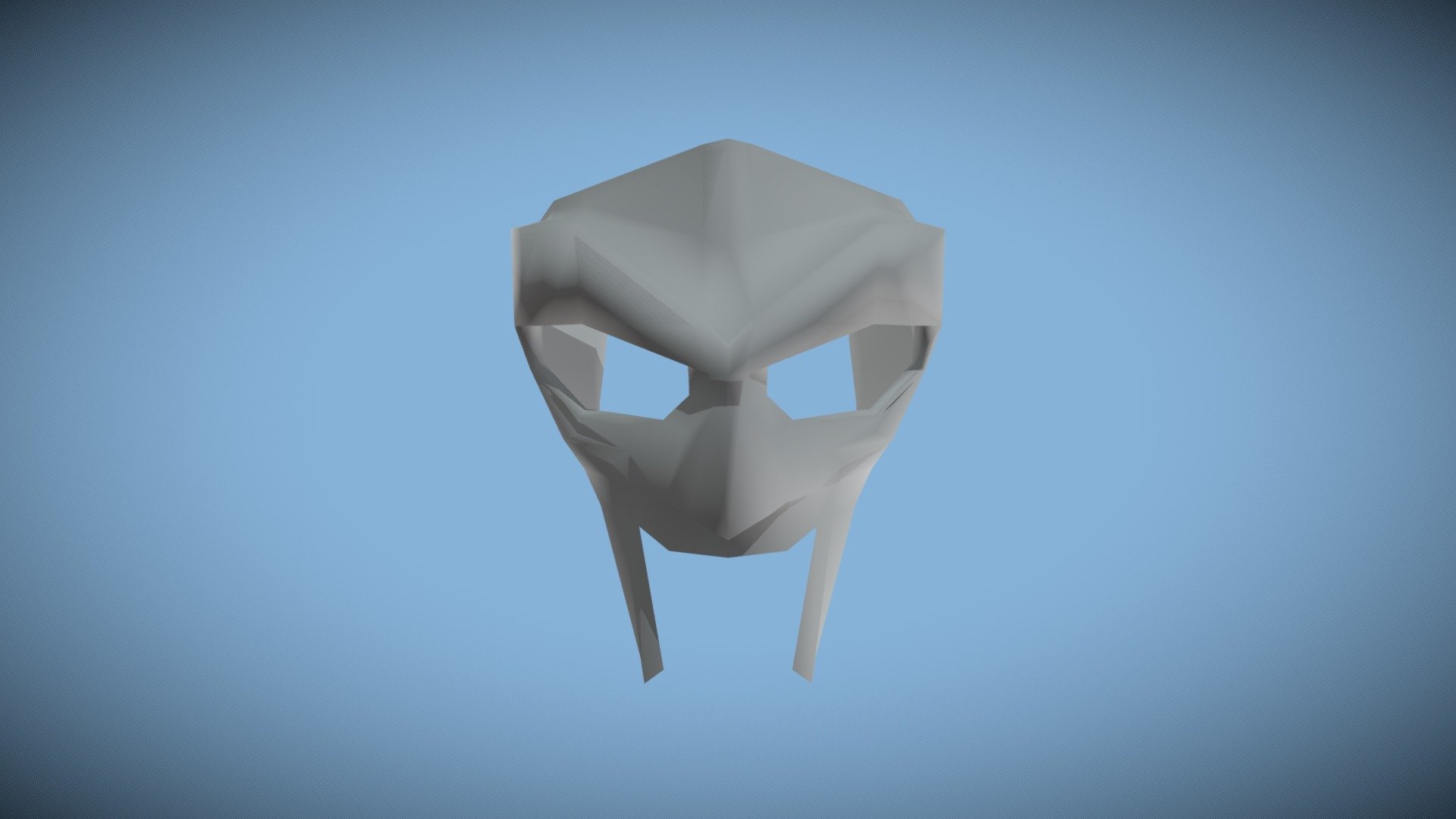 Low Poly MF DOOM Mask. - Download Free 3D model by Dobetoons [f59b1bd ...