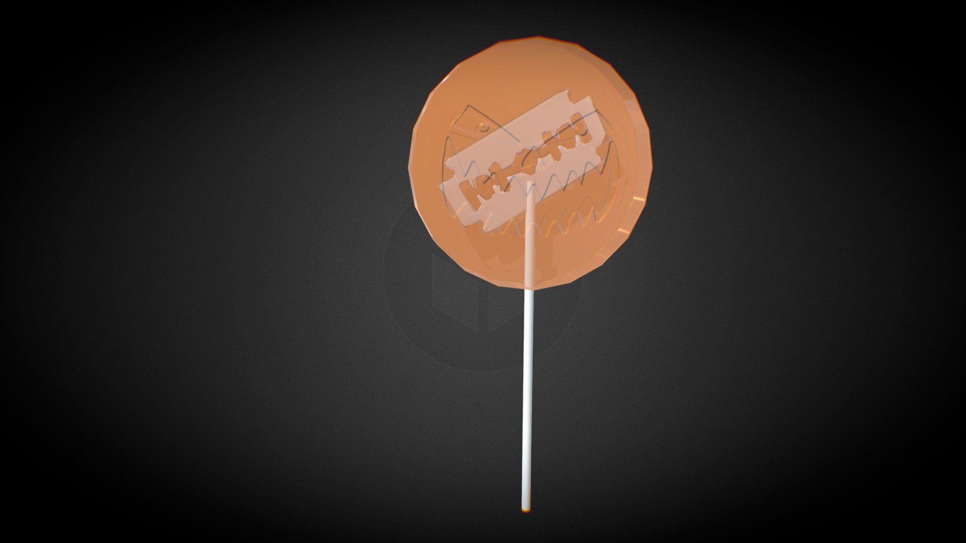 Razor halloween candy/lolipop - Download Free 3D model by TeaX3 ...