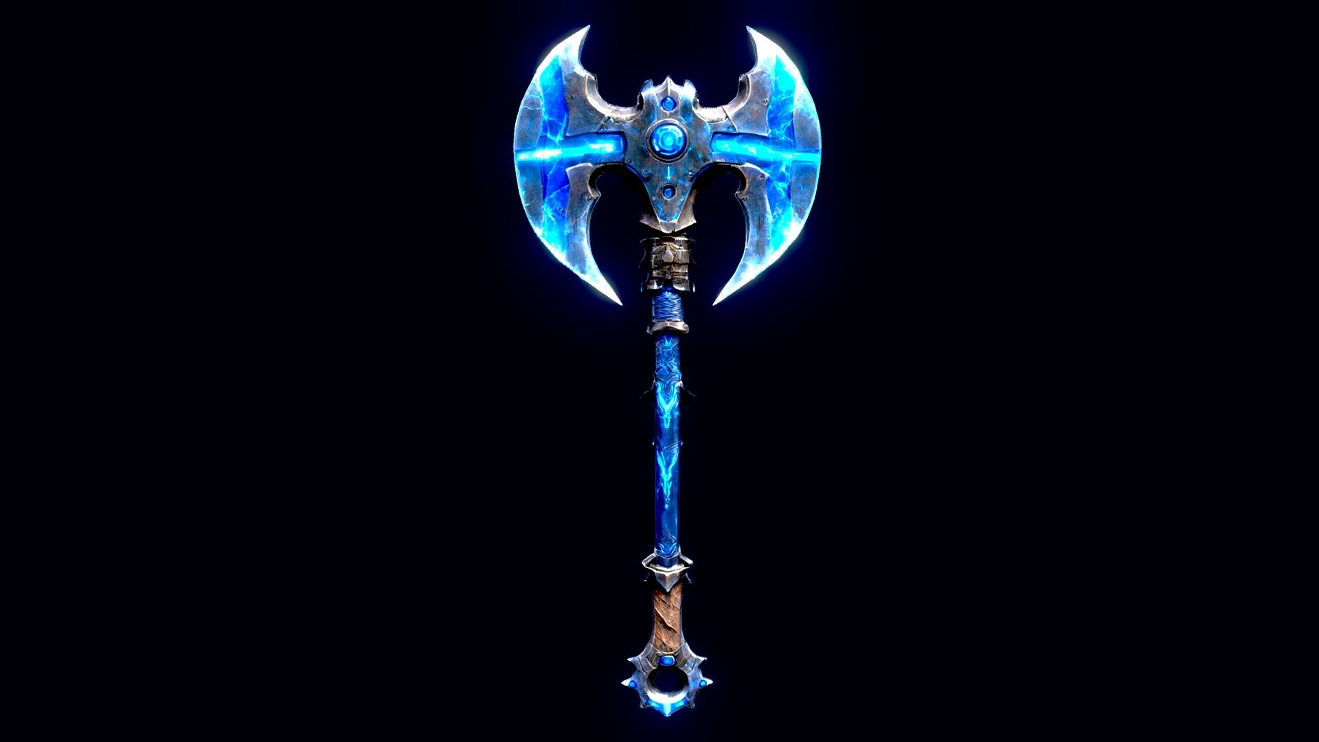 Massive battle axe weapon sci-fi - Download Free 3D model by 3dUVpro ...