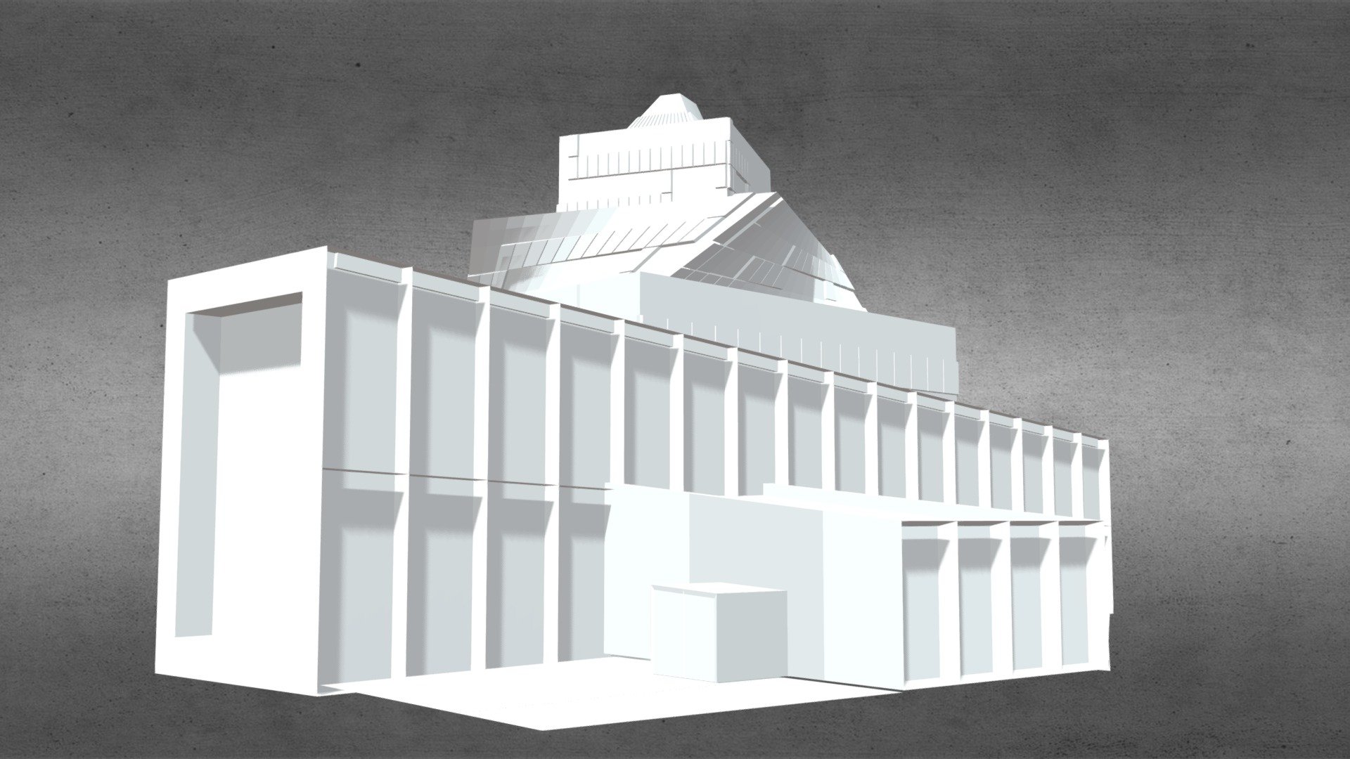 Modern Ziggurat - 3D model by yeosage [f59f0b9] - Sketchfab