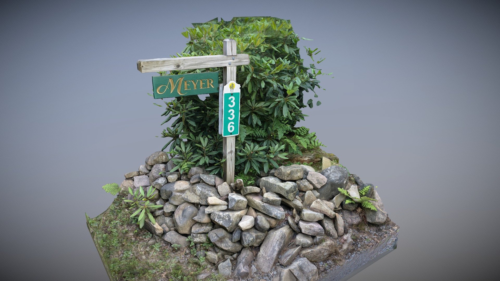 Meyer sign - 3D model by mattrossman [f5a0044] - Sketchfab