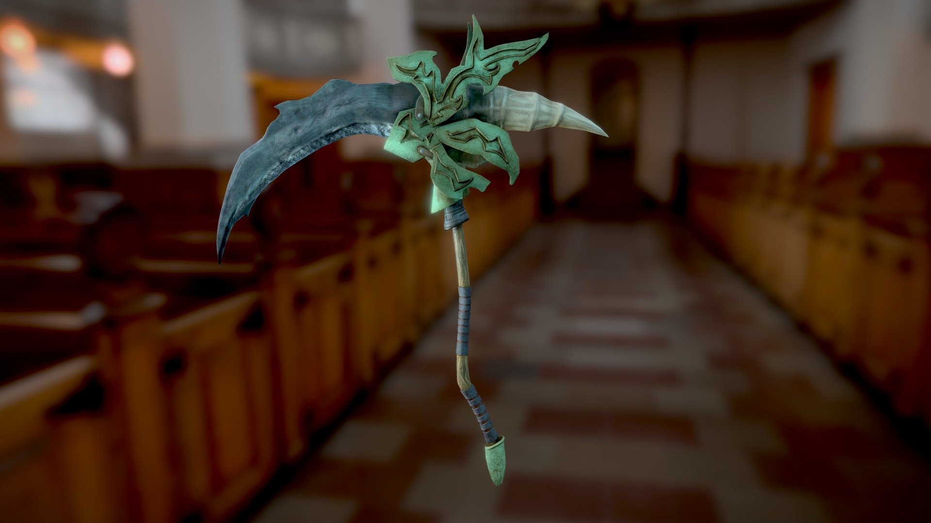 Ornamental Scythe | Darksouls inspired - 3D model by GrenoIno [f5a0c5b ...