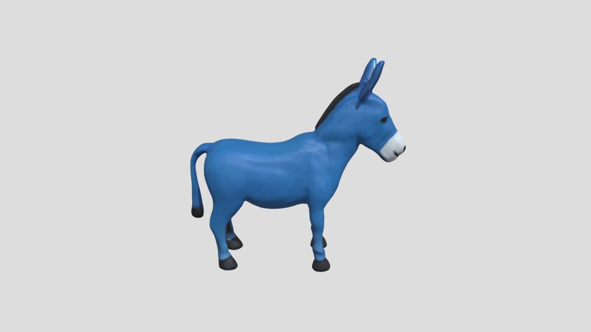 Blue Donkey - Download Free 3D model by Carlos Maldonado Romero ...