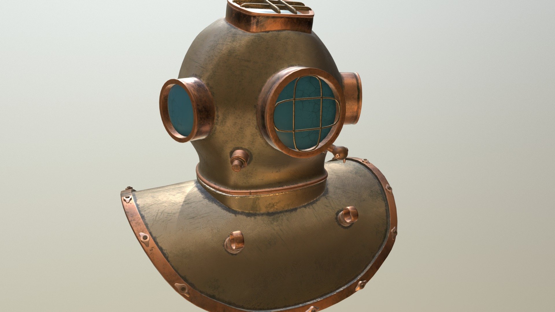 Diving Helmet - 3D model by Wexevil (@RafaCuadros) [f5a27f3] - Sketchfab