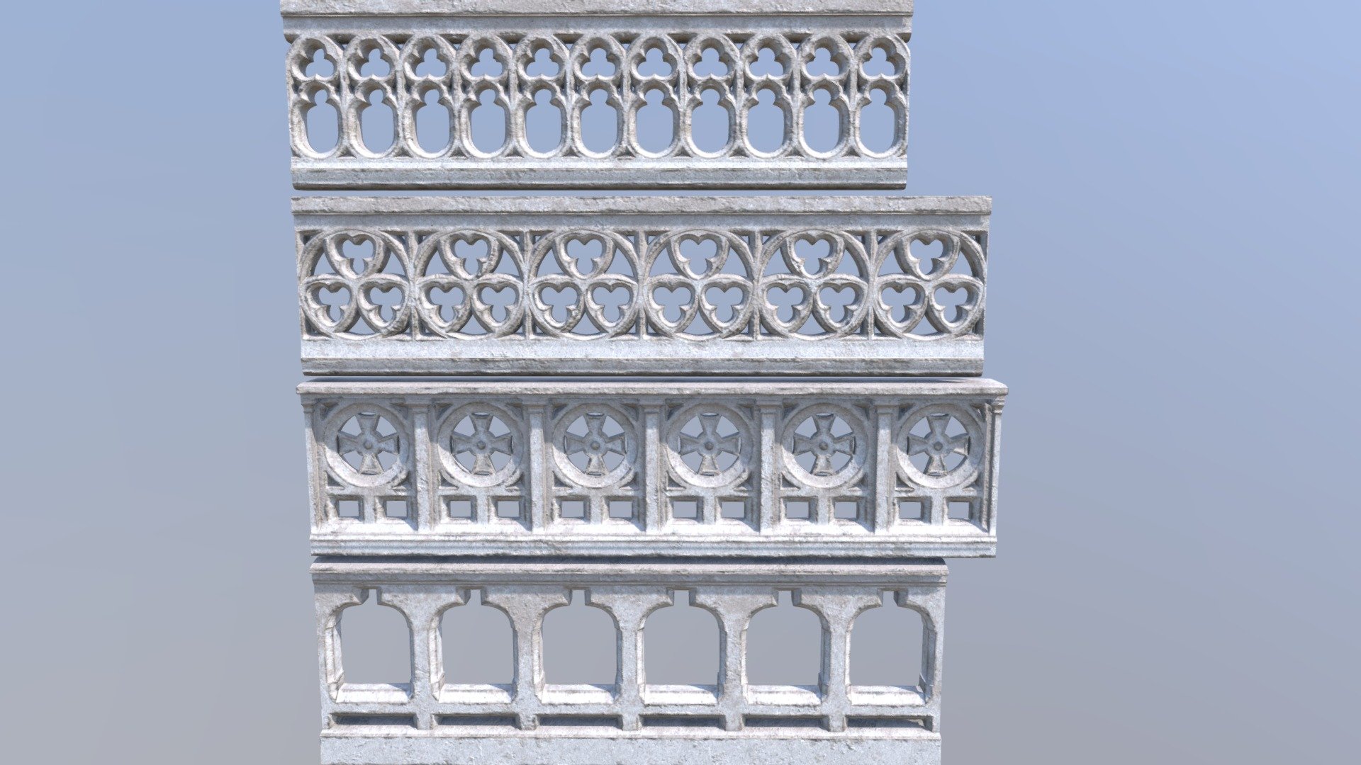 Balustrades - Download Free 3D model by RVECH [f5a4235] - Sketchfab