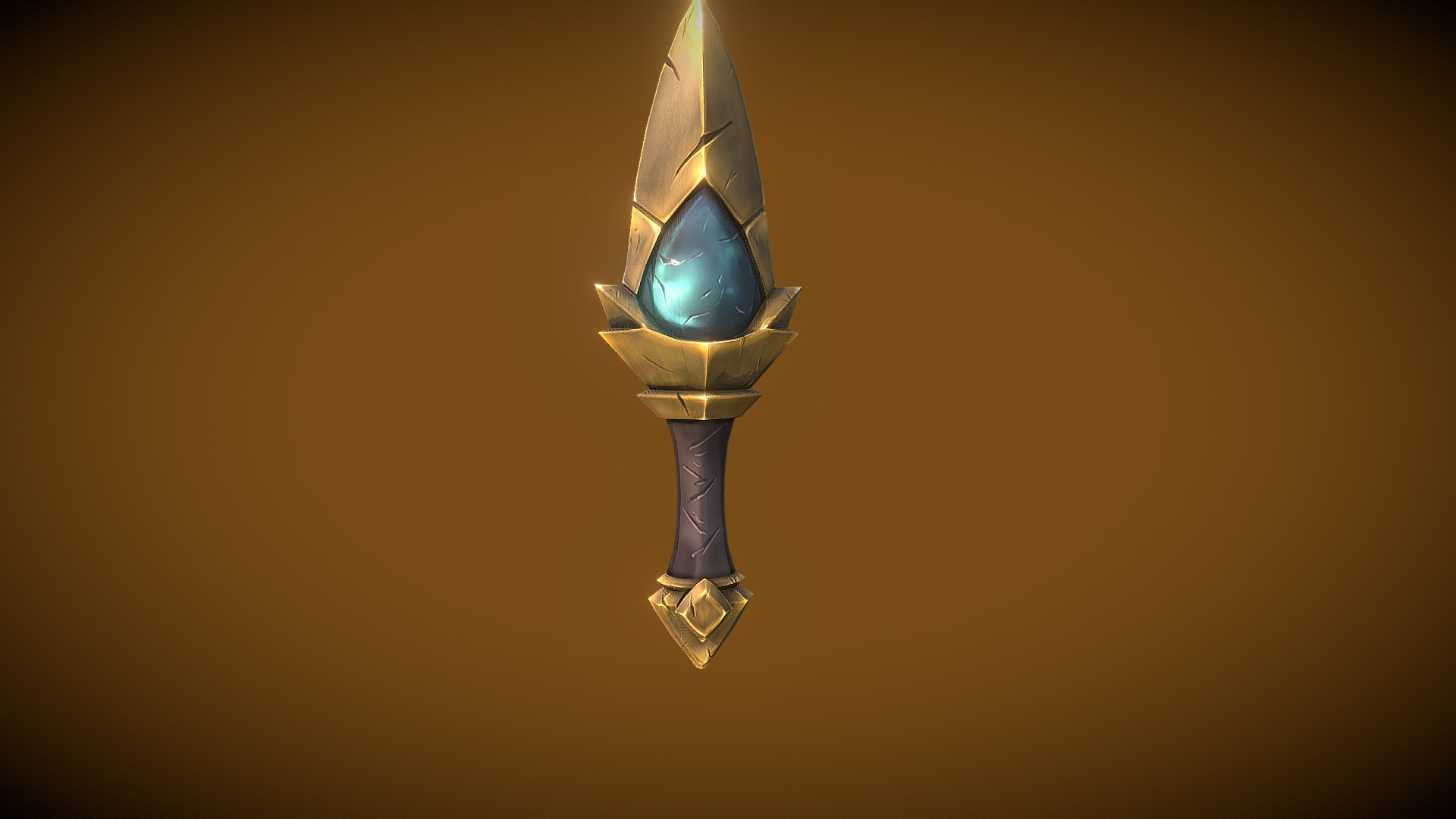Weapons & texture practice - Dagger - 3D model by Caami Galarza (@Caami ...
