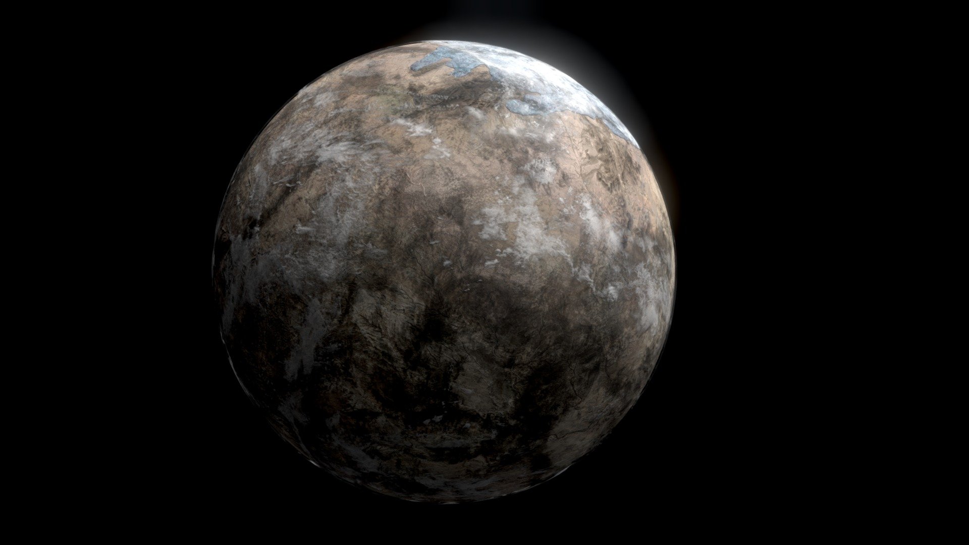 PBR Barren Planet 4 - Buy Royalty Free 3D model by northlogic ...