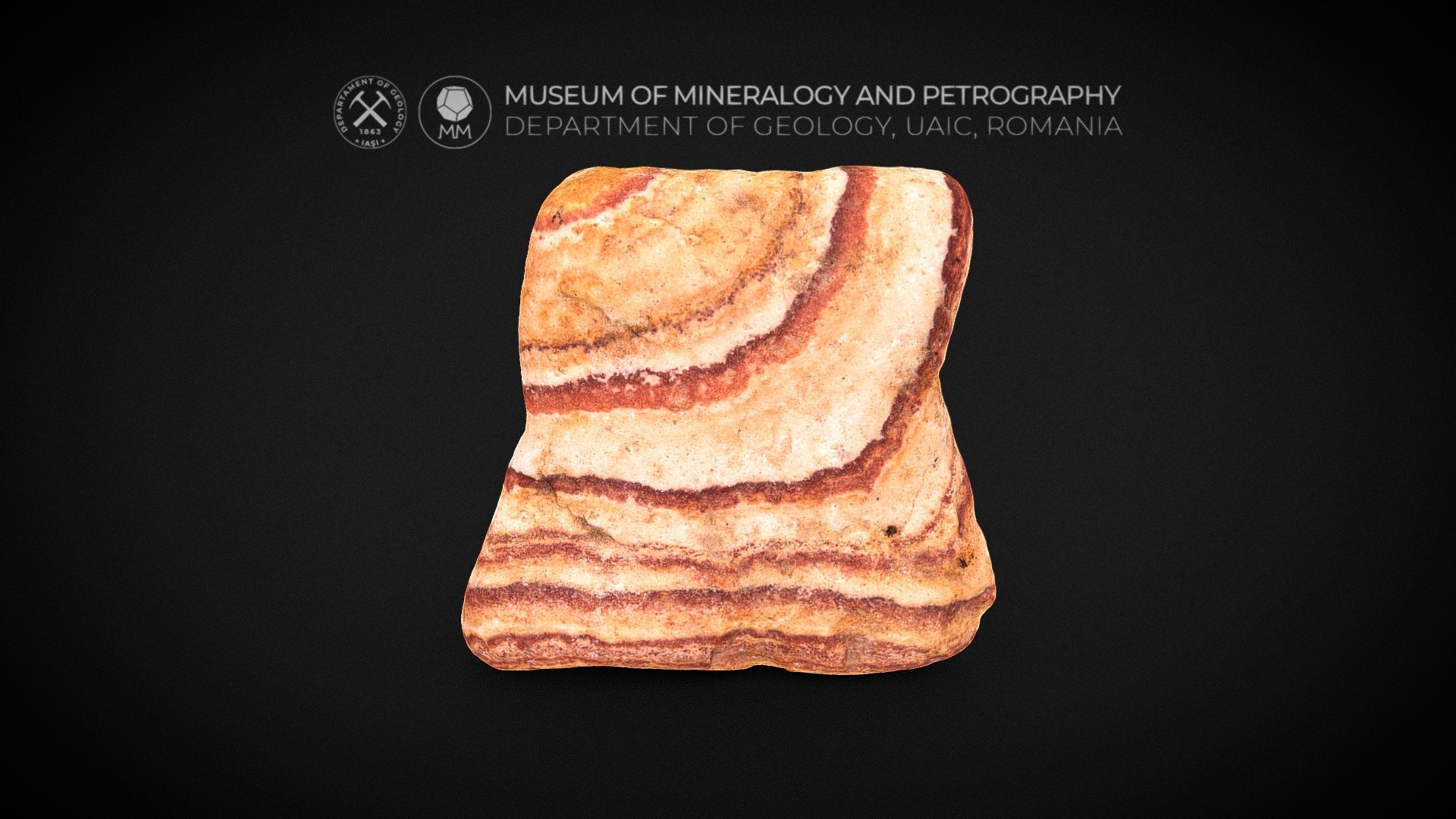 Rainbow pebble Sandstone (sedimentary rock) - 3D model by Museum of ...