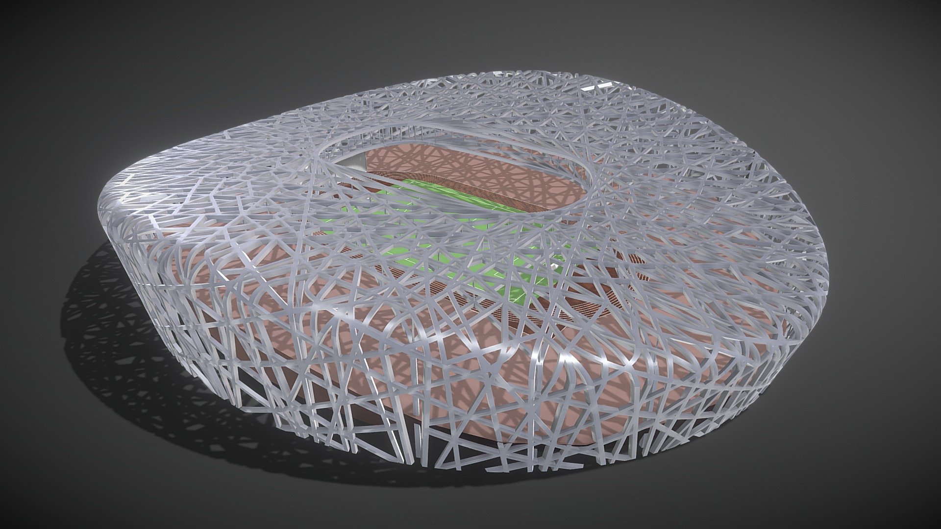 Beijing National Stadium - 3D model by Zhang Shangbin ...