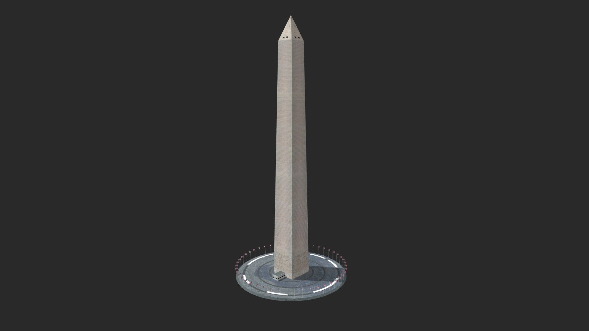 Washington Monument - 3D model by nuralam018 [f5a791b] - Sketchfab