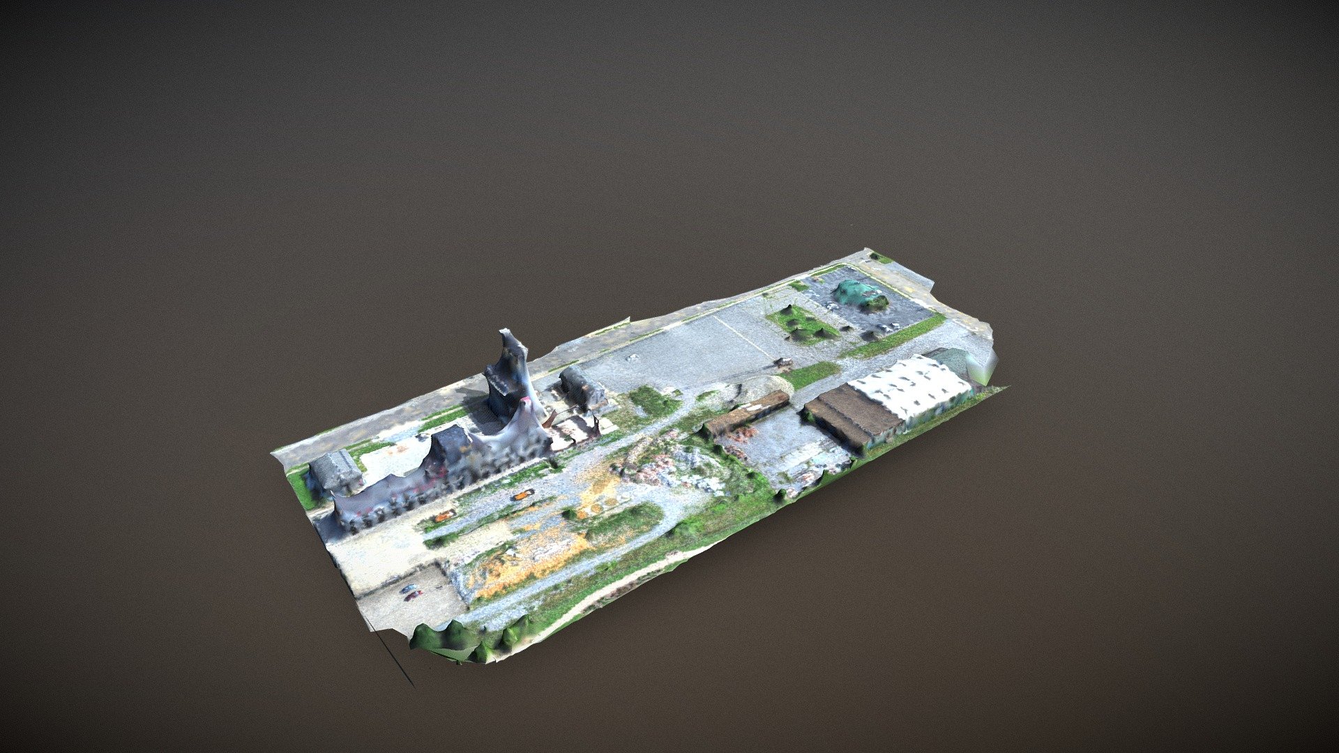 Model Mill Aerial 3D Map Sample - Low Res Sample - 3D model by ...