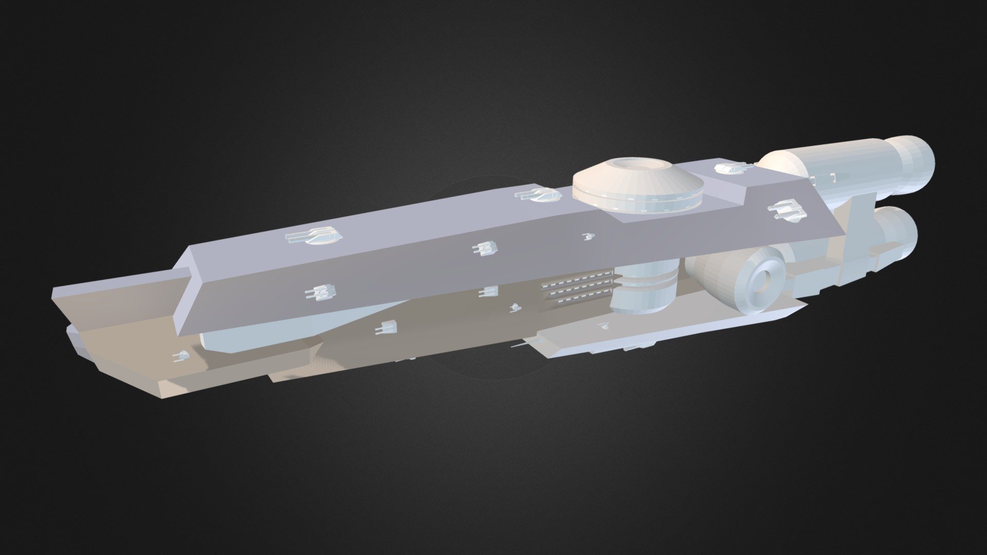 Knight Class Cruiser - 3D model by calicocody [f5a865b] - Sketchfab