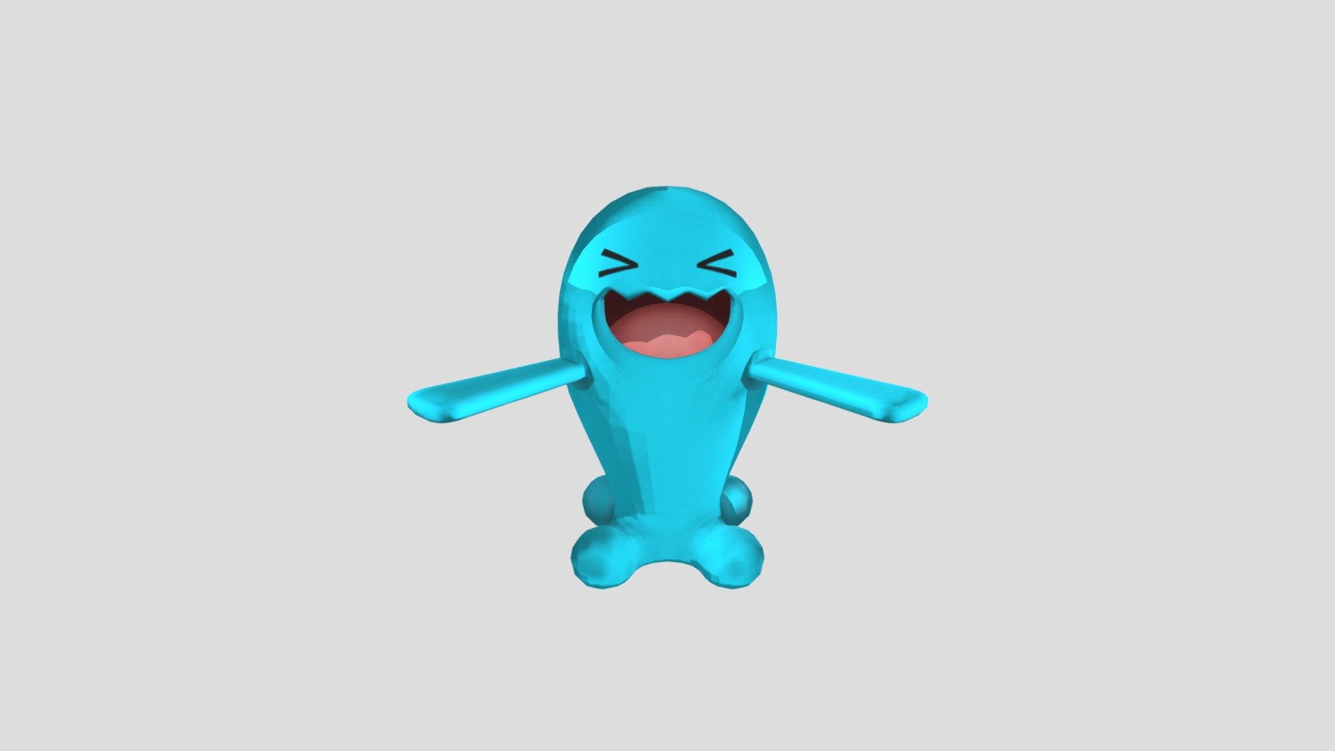 3DS - Pokedex 3D Pro - 202 Wobbuffet - Download Free 3D model by ...