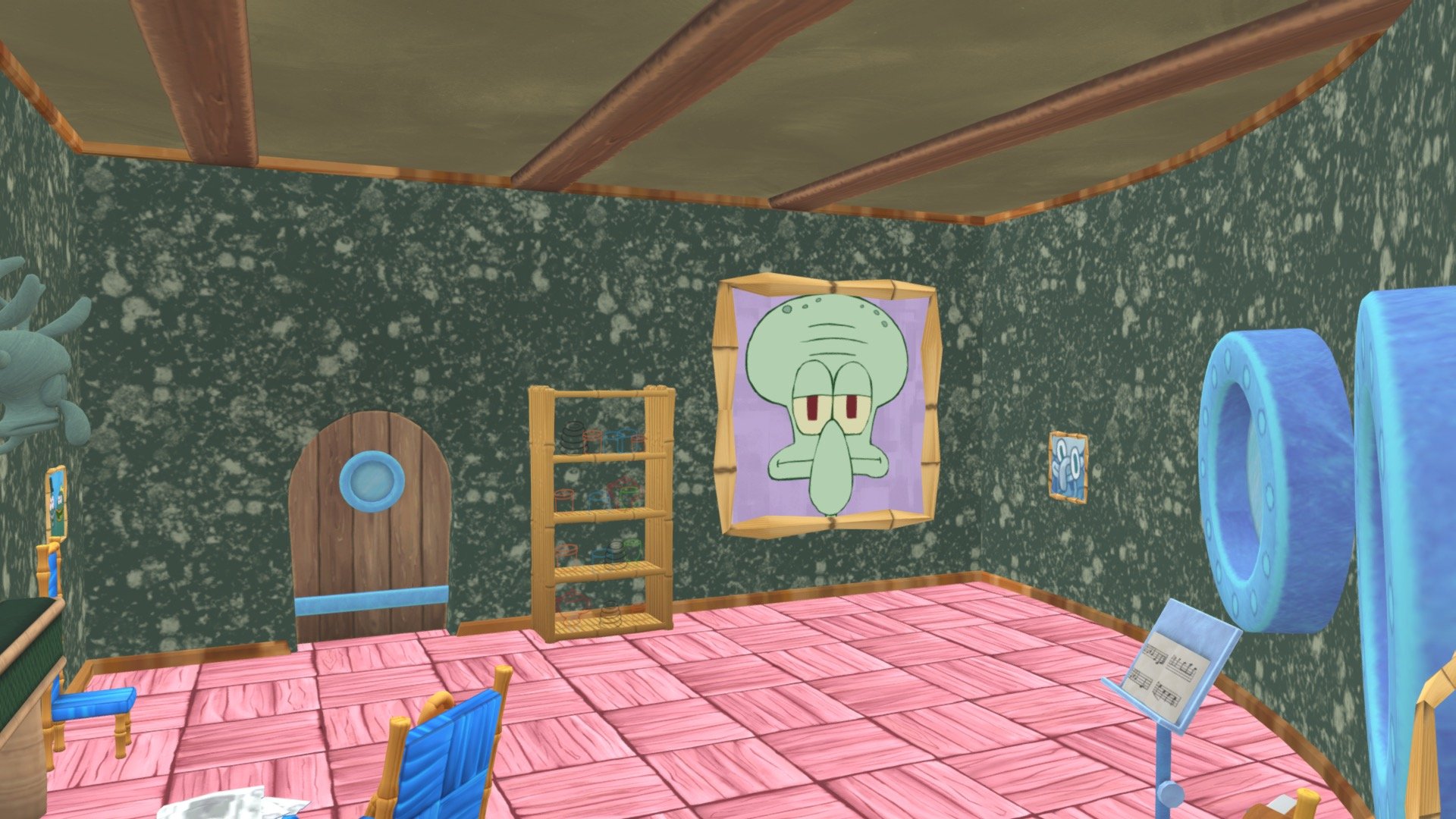 BFBBR - Squidward House Tiki Inside - Download Free 3D model by SMF Features Developed From ...