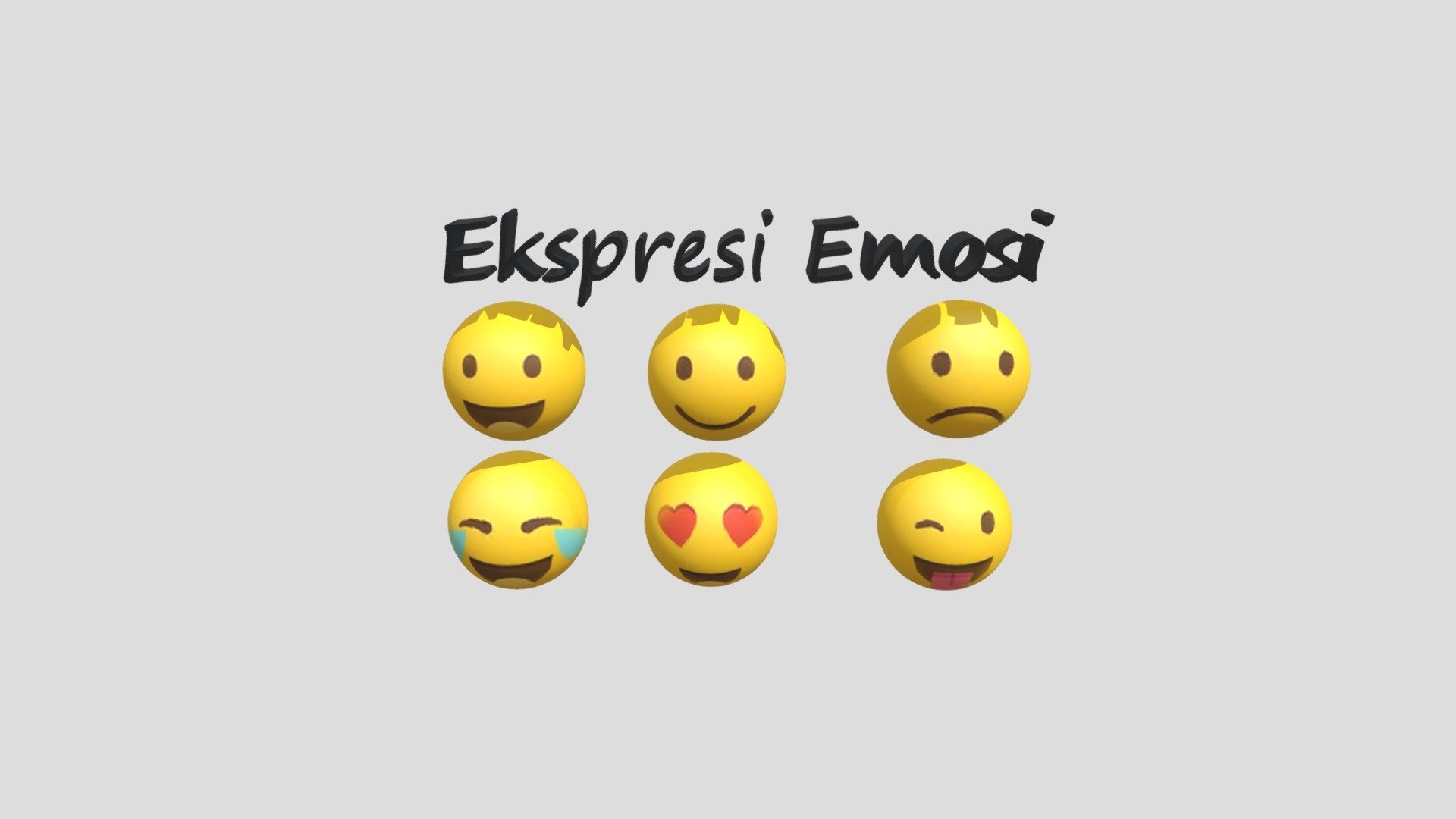 Ekspresi Emosi - 3D model by alzhahira [f5b0dae] - Sketchfab