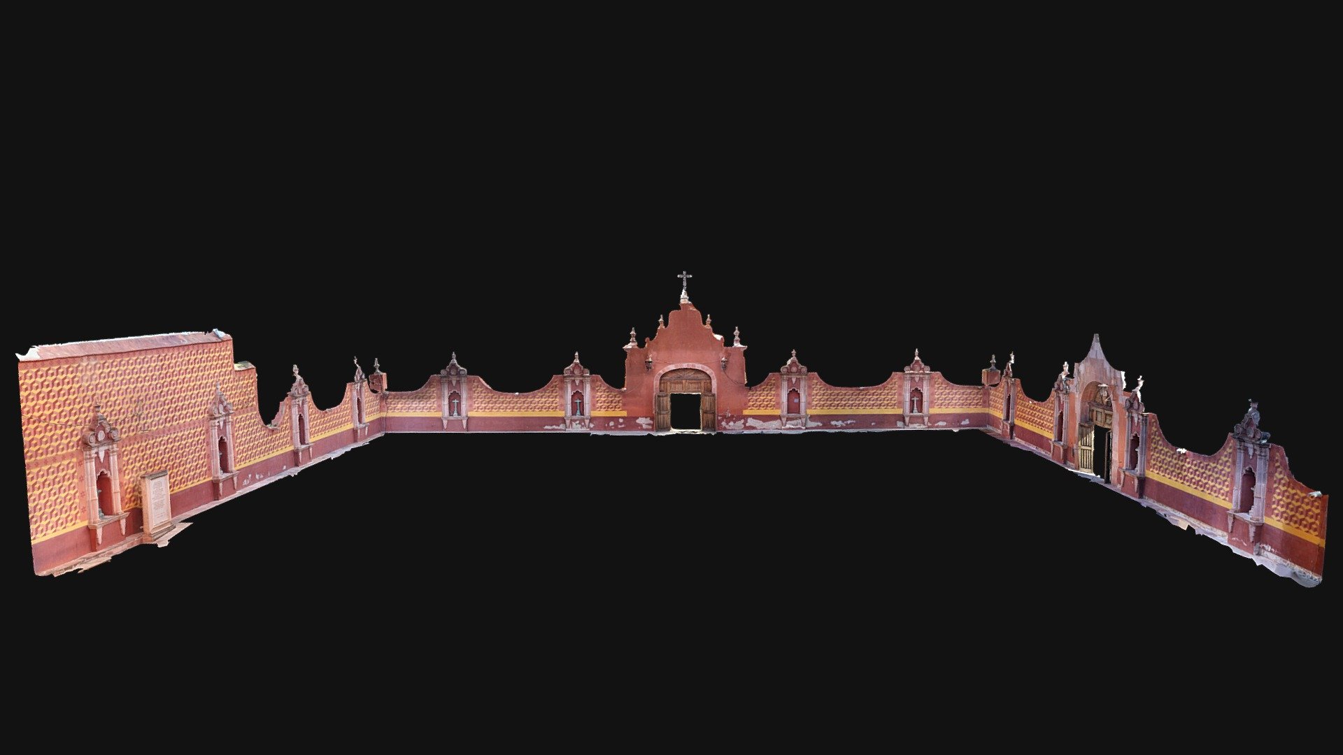 Atrio Convento de Guadalupe - Zacatecas, México - 3D model by Instituto ...