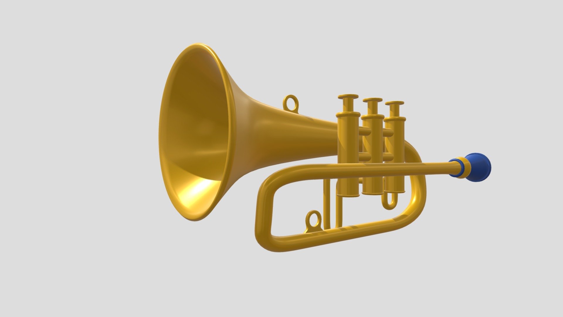 Trumpet - Download Free 3D model by cg.enstudio [f5b2232] - Sketchfab