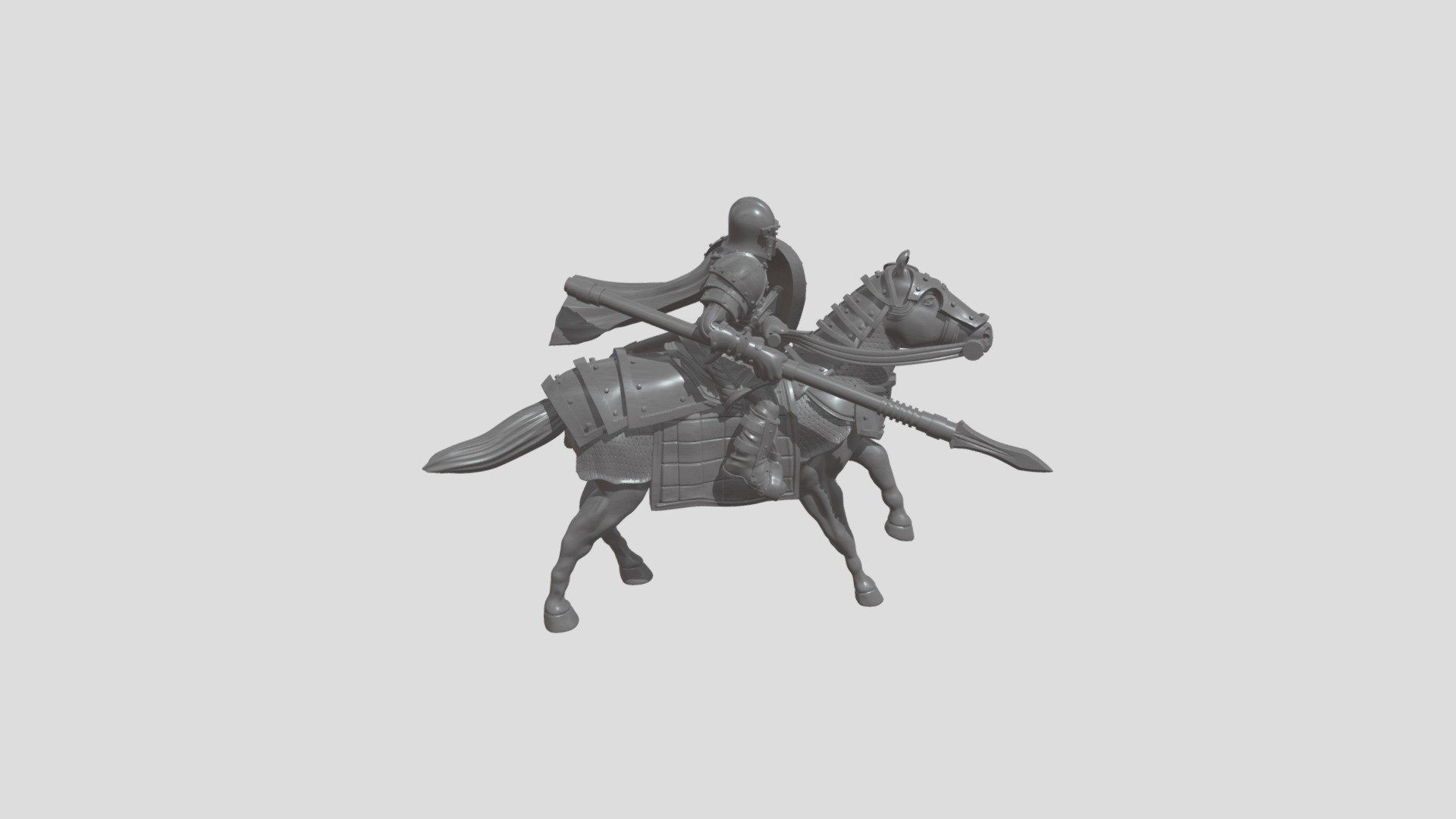 Guard - Cavalry - Running - Spear - 3D model by McNacMedia [f5b5559] - Sketchfab