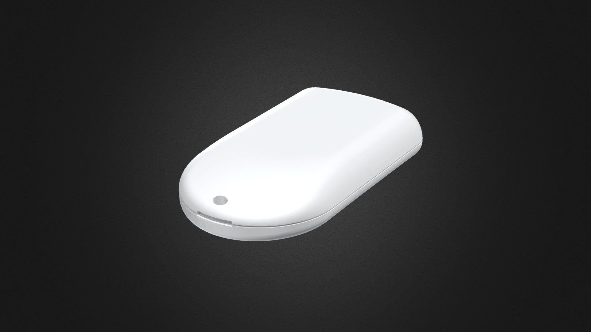 ROUND EDGE KEY-FOB PLASTIC ENCLOSURE - PS series - 3D model by ...