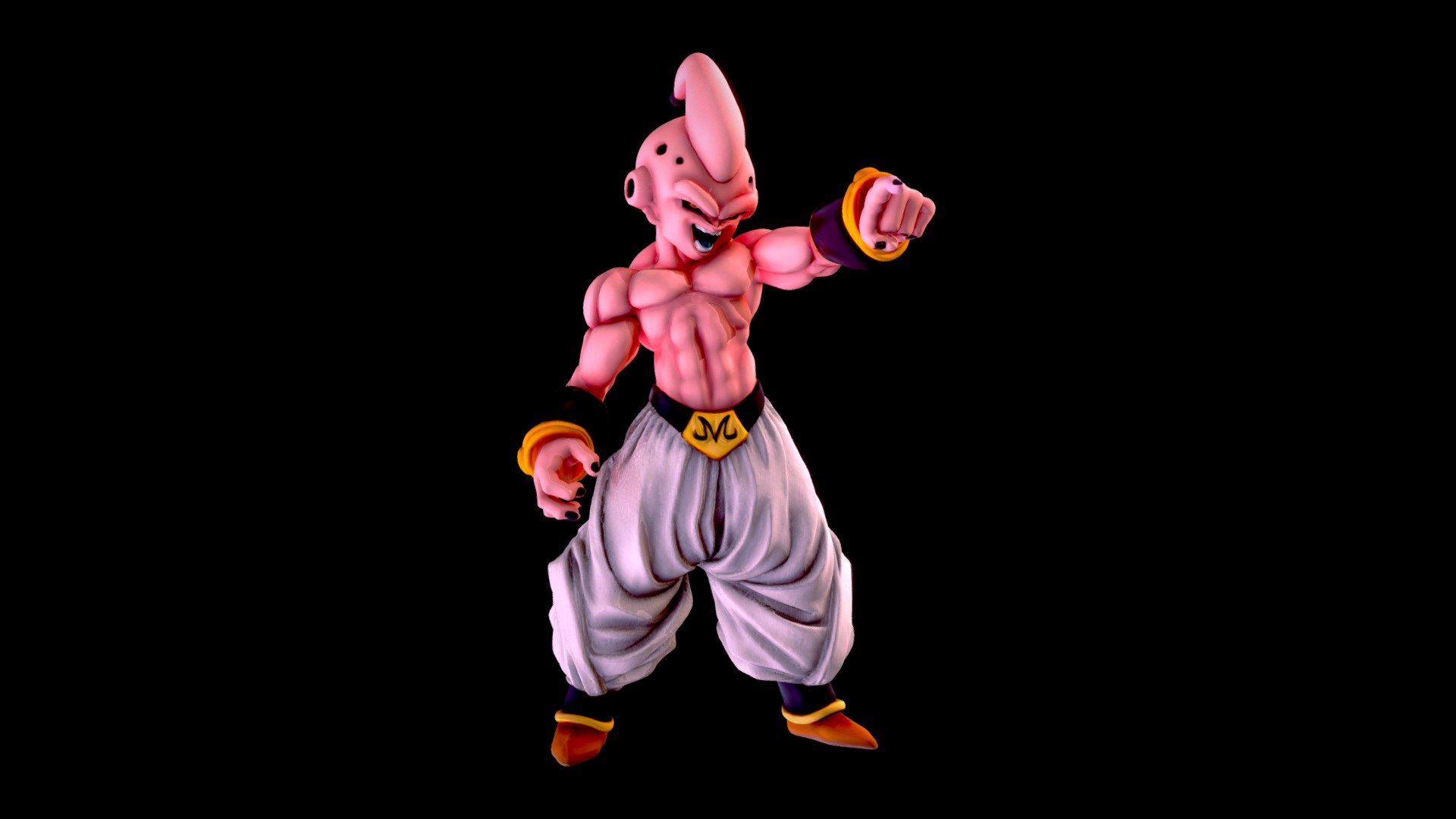 Kid Buu - 3D model by Andrés (@andres.irribarra.95) [f5b7824] - Sketchfab