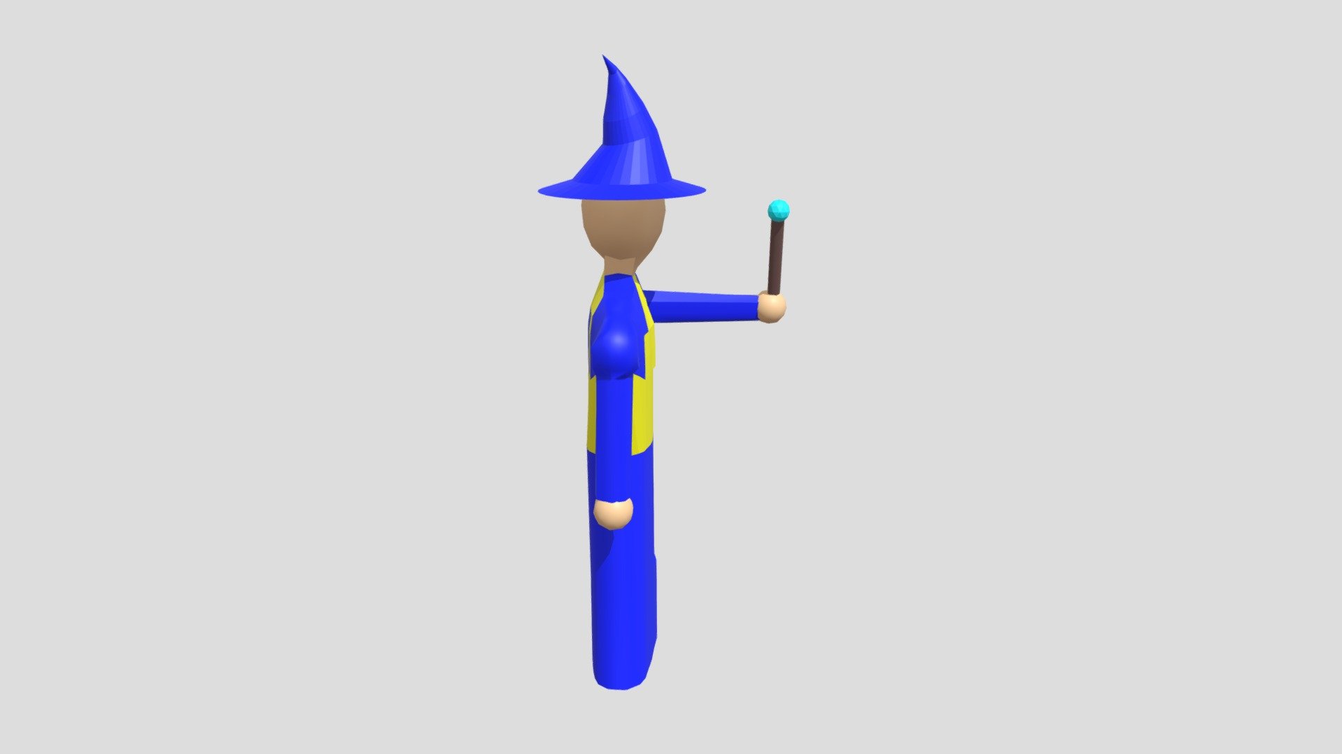 Wizard - 3D model by bsc1 [f5bd1b3] - Sketchfab