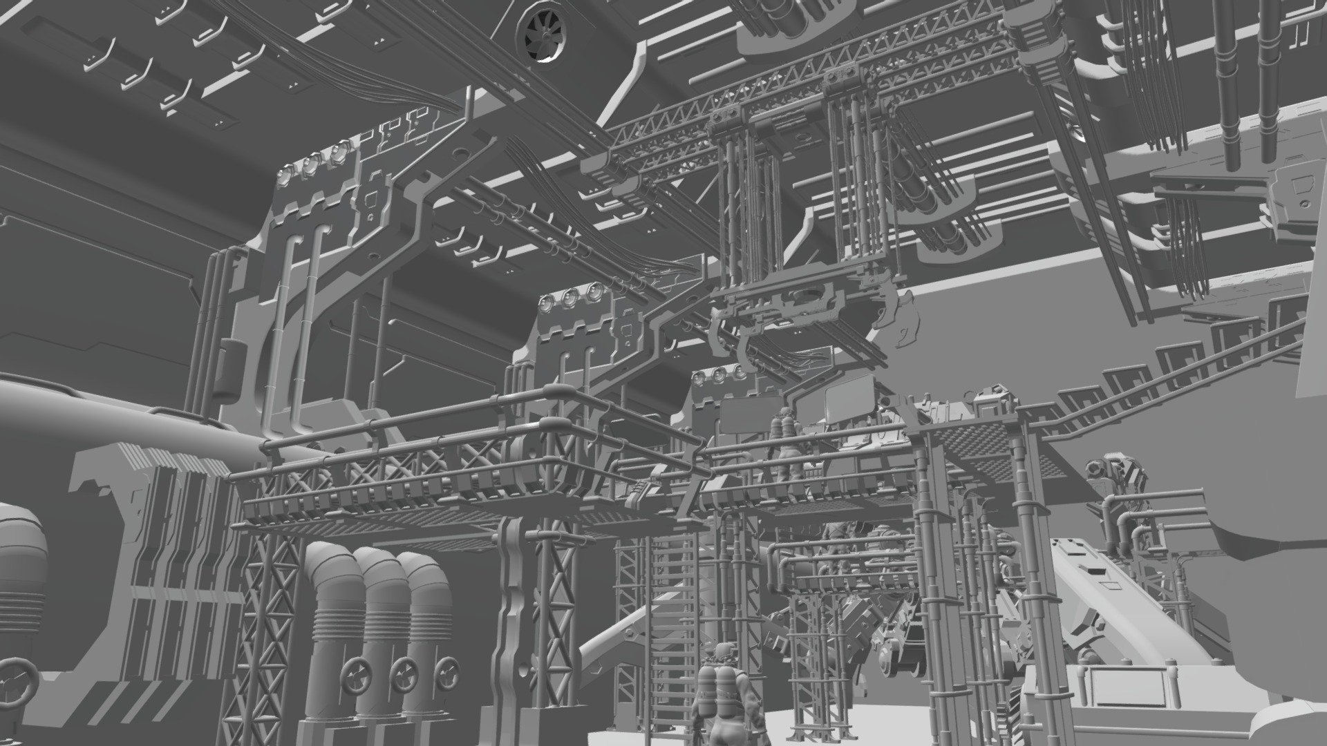 Robot Development Factory | SCI-FI - 3D model by yattmax3 [f5c1207 ...