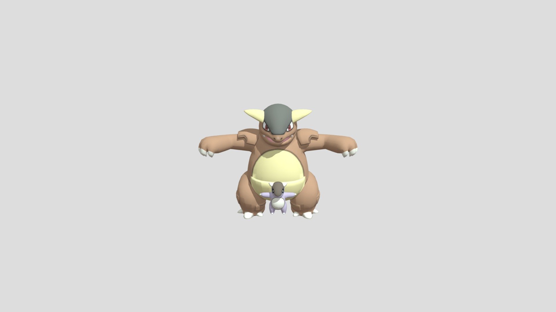 Kangaskhan - Download Free 3D model by nguyenlouis32 [f5c2b70] - Sketchfab