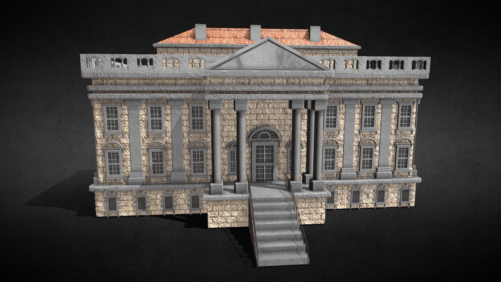 Town Hall - 3D model by WebDev Wdc (@Webskitters3D) [f5c9a43] - Sketchfab