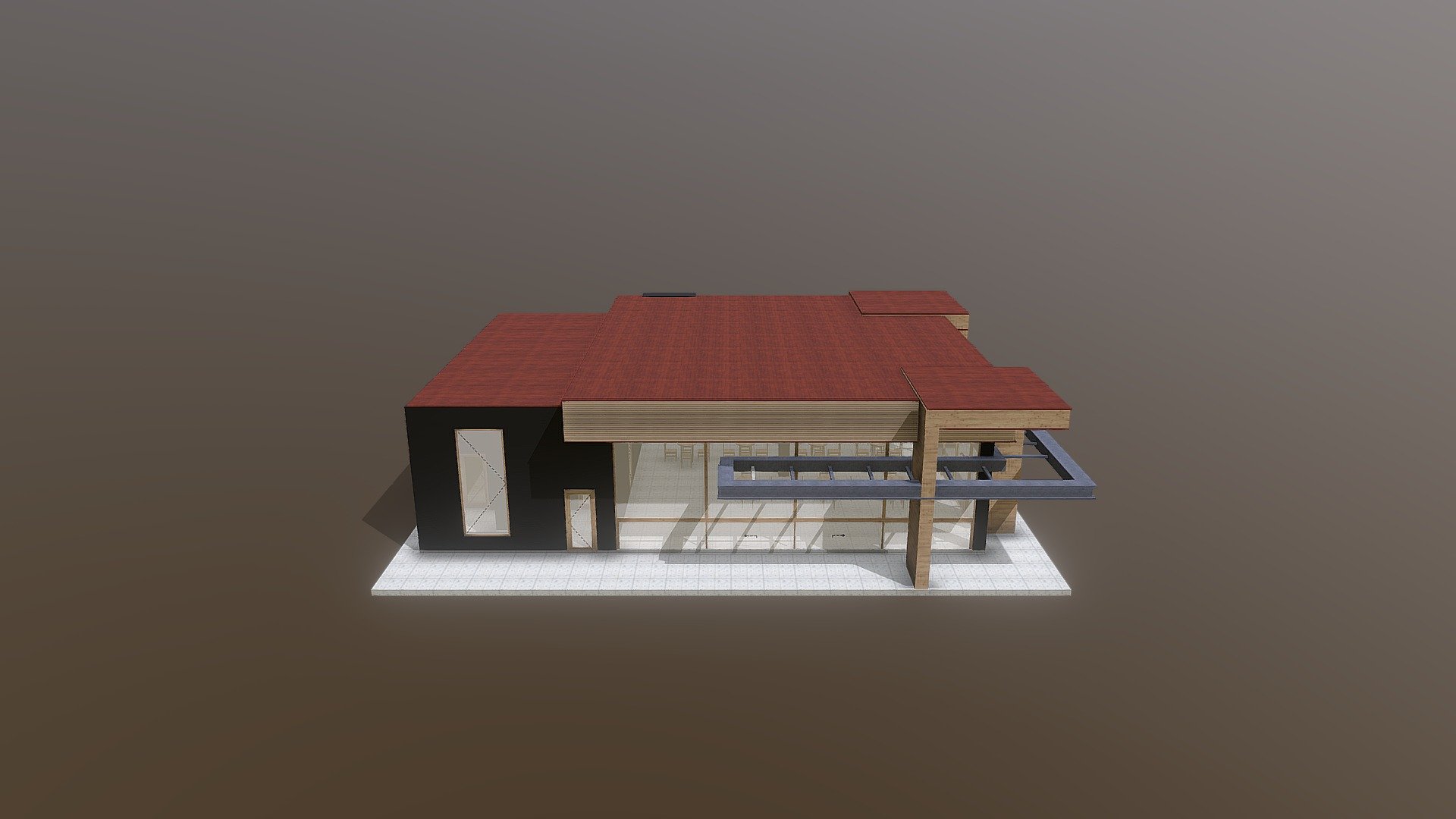 cafe - 3D model by qurbanova.irade [f5ca303] - Sketchfab