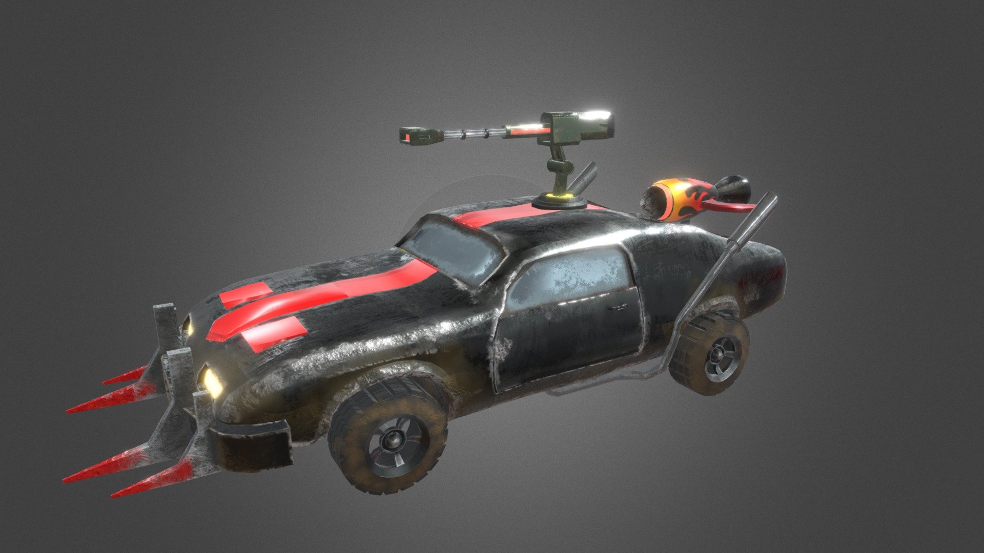 Battle Car - 3D model by JordinTanderson [f5cac9a] - Sketchfab