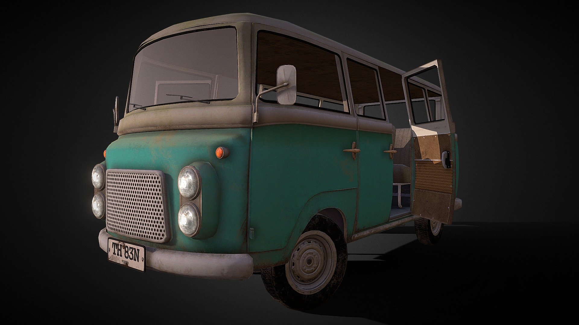 PUBG : Mini Bus - Download Free 3D model by Falah (@falah01) [f5cb570 ...