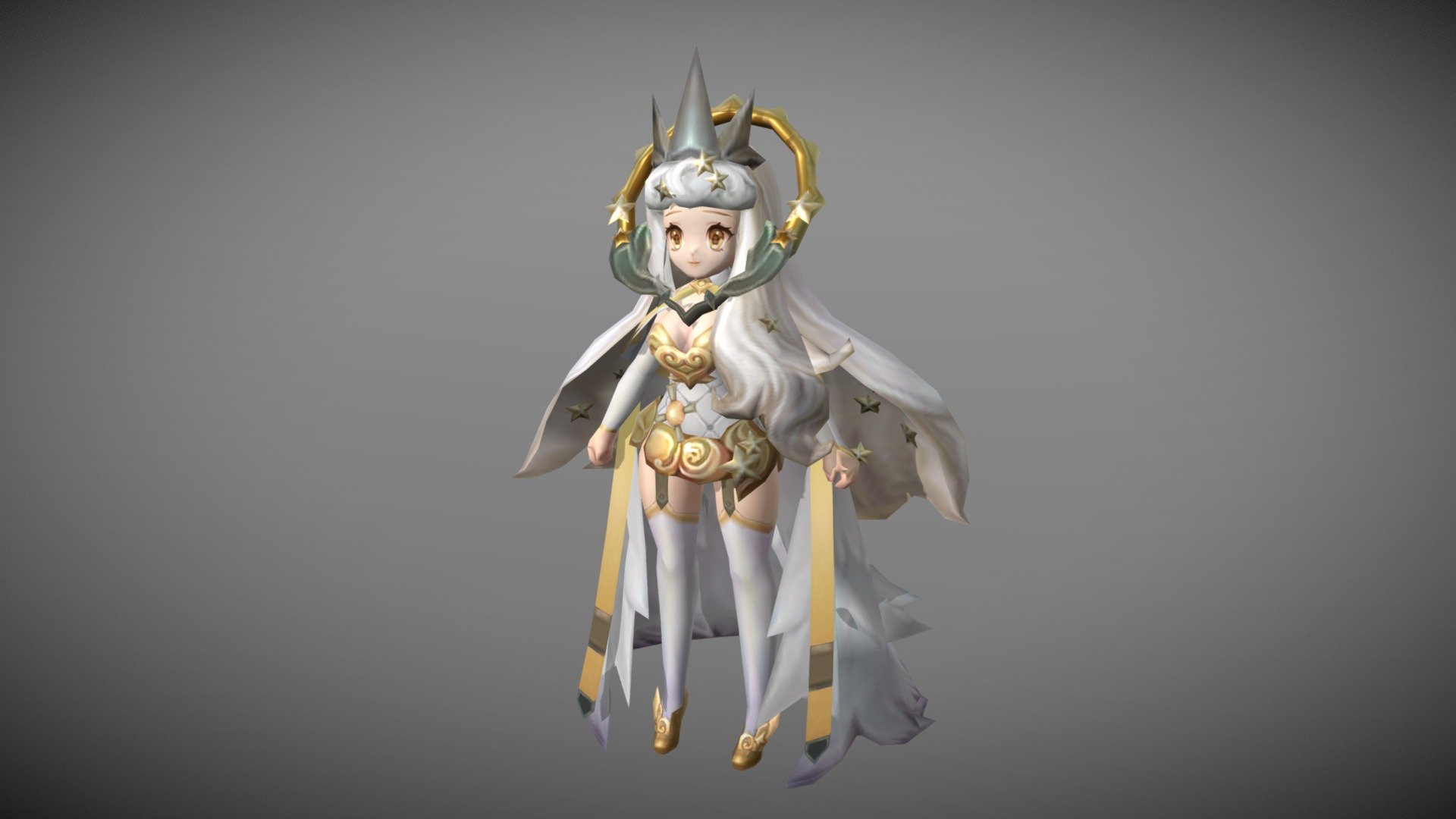 Mobile game character - 3D model by MichelleYang513 (@vita513) [f5cb899 ...