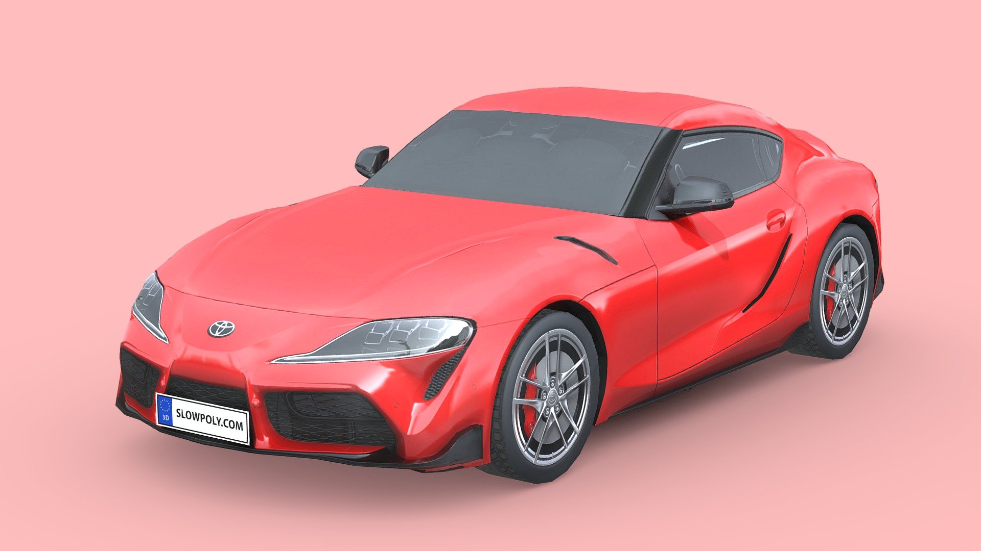 Toyota Supra 2020 - Buy Royalty Free 3D model by slowpoly [f5cd282] - Sketchfab Store