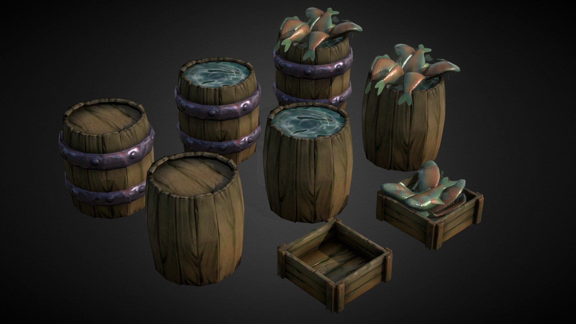 Fisherman Props - 3D model by mornaista [f5cec06] - Sketchfab