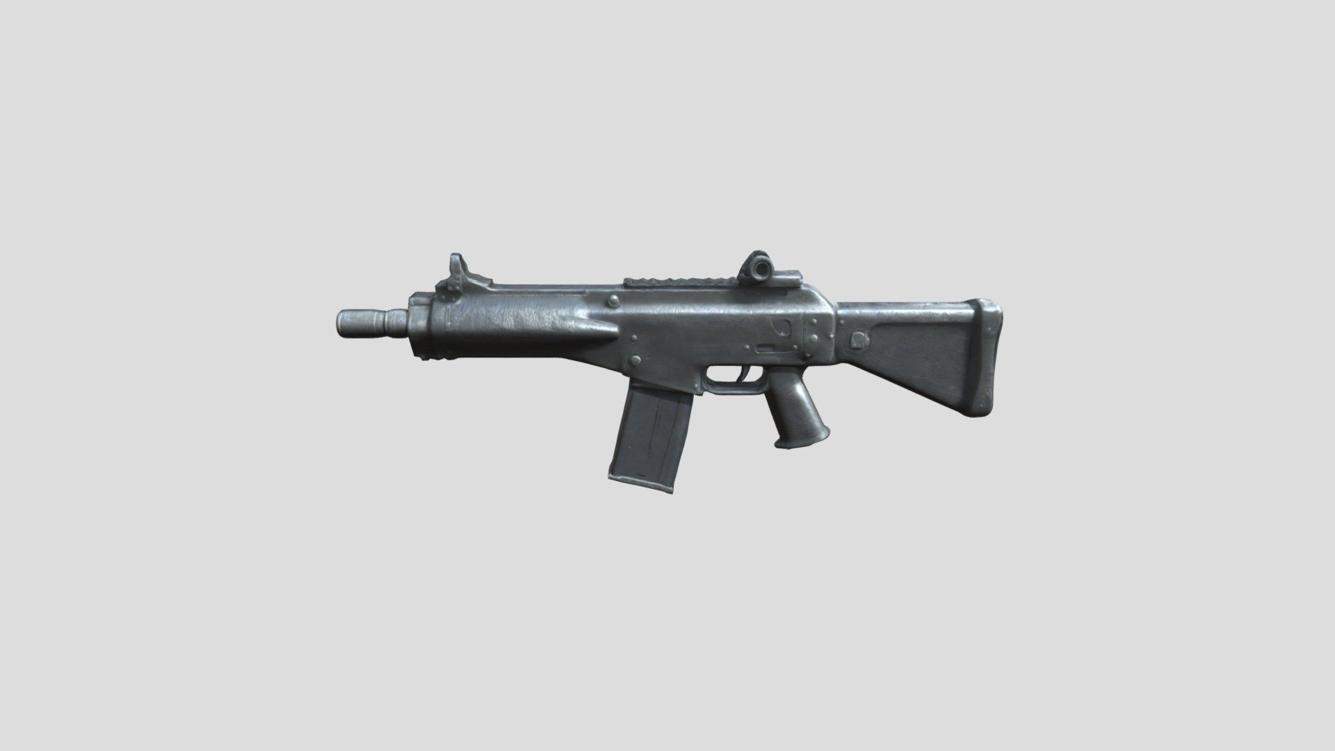 SMG Gun Weapon Low Poly - Download Free 3D model by Chenzoss [f5cf045 ...