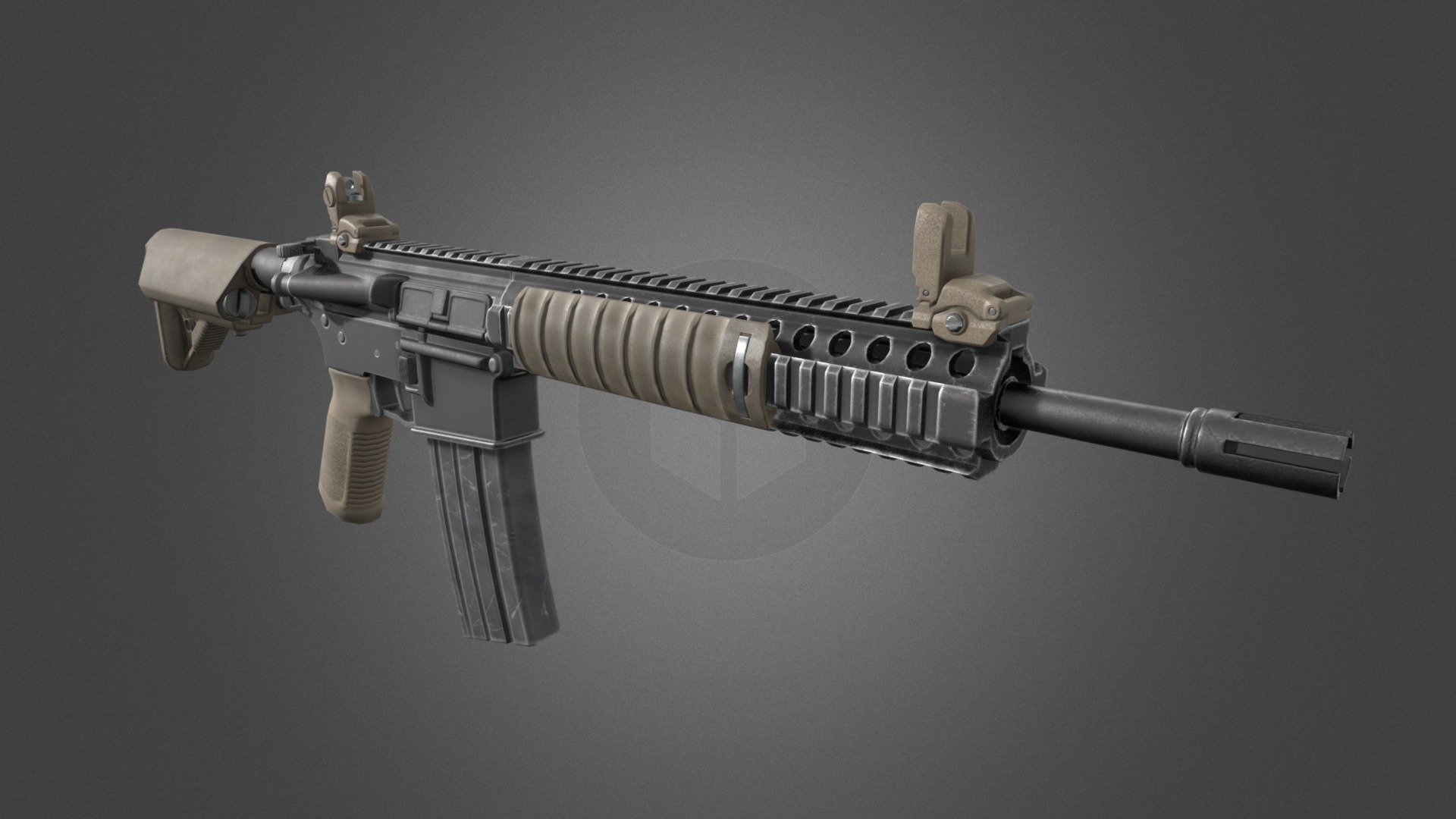 AR platform rifle - 3D model by Imamrl [f5cfec7] - Sketchfab