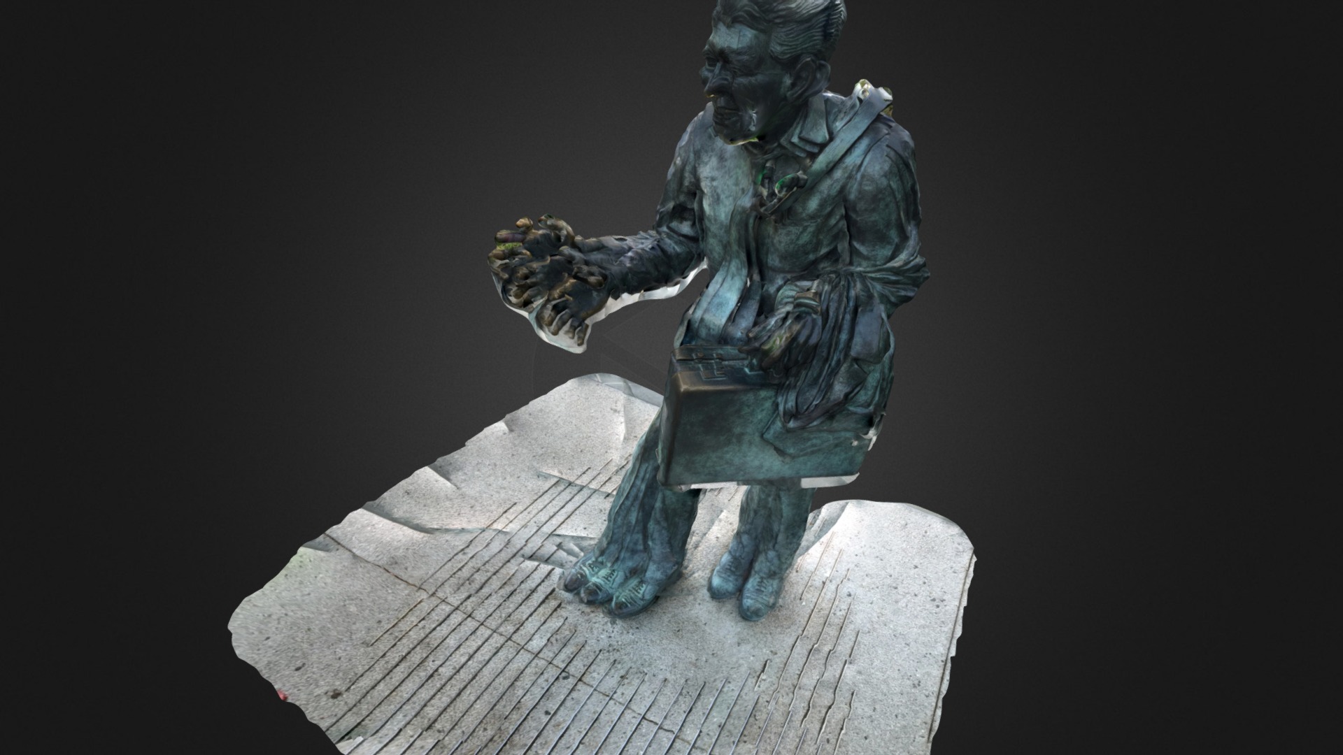 Shaking Man Statue - SF - 3D model by jtressle [f5d0b97] - Sketchfab