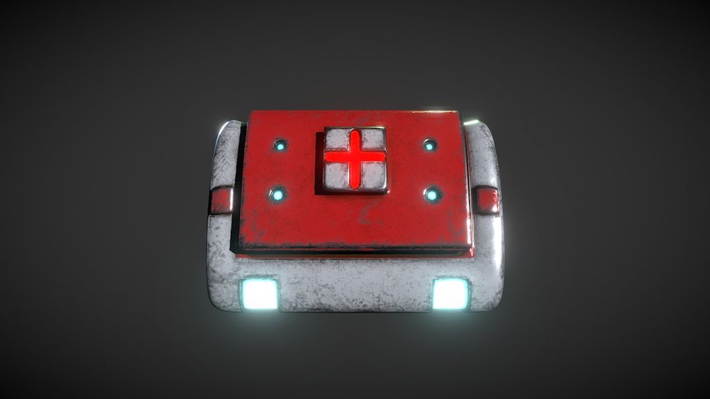 Health pack Sci-Fi - 3D model by theliquidbear [f5d0feb] - Sketchfab